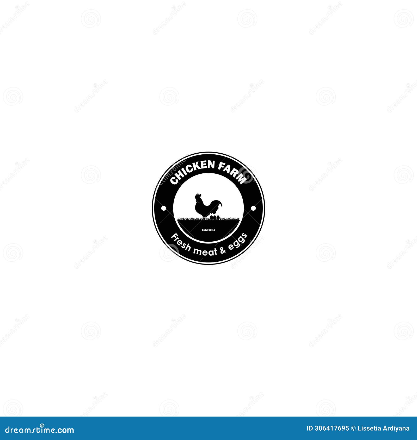 Chicken Farm Logo Design Vector Graphics Stock Vector - Illustration of ...