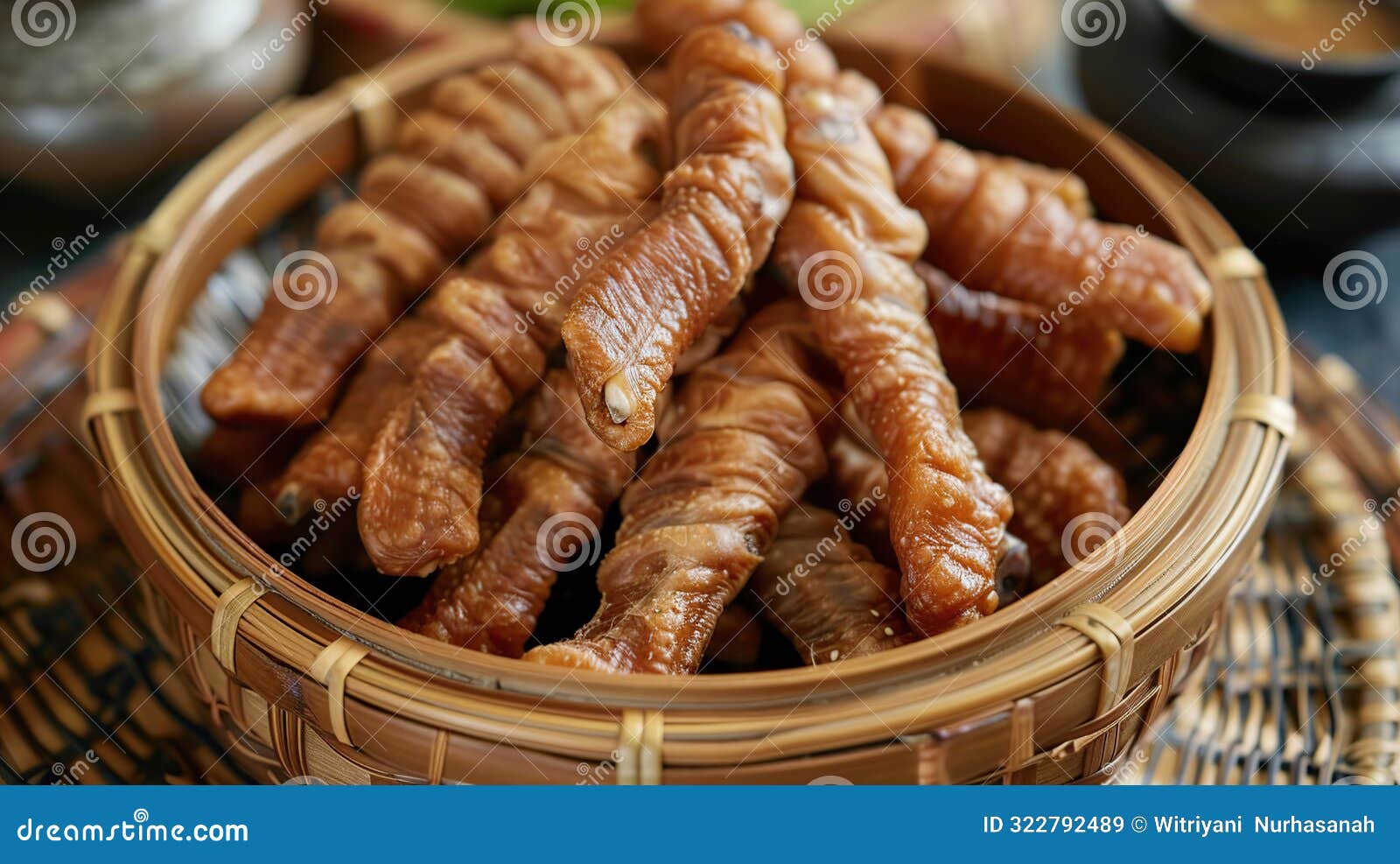 Chicken Feet Food with Vegetables. Generative Ai Stock Illustration ...