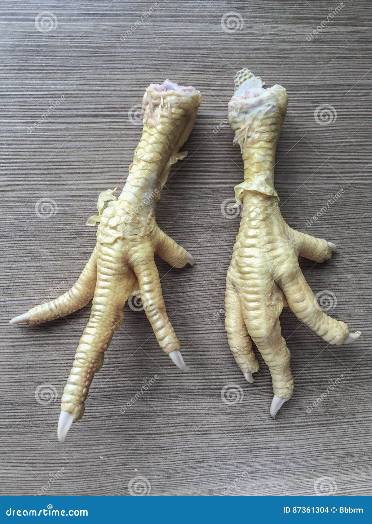 Chicken Feet in Order To Cook Stock Photo - Image of feet, yellow: 87361304