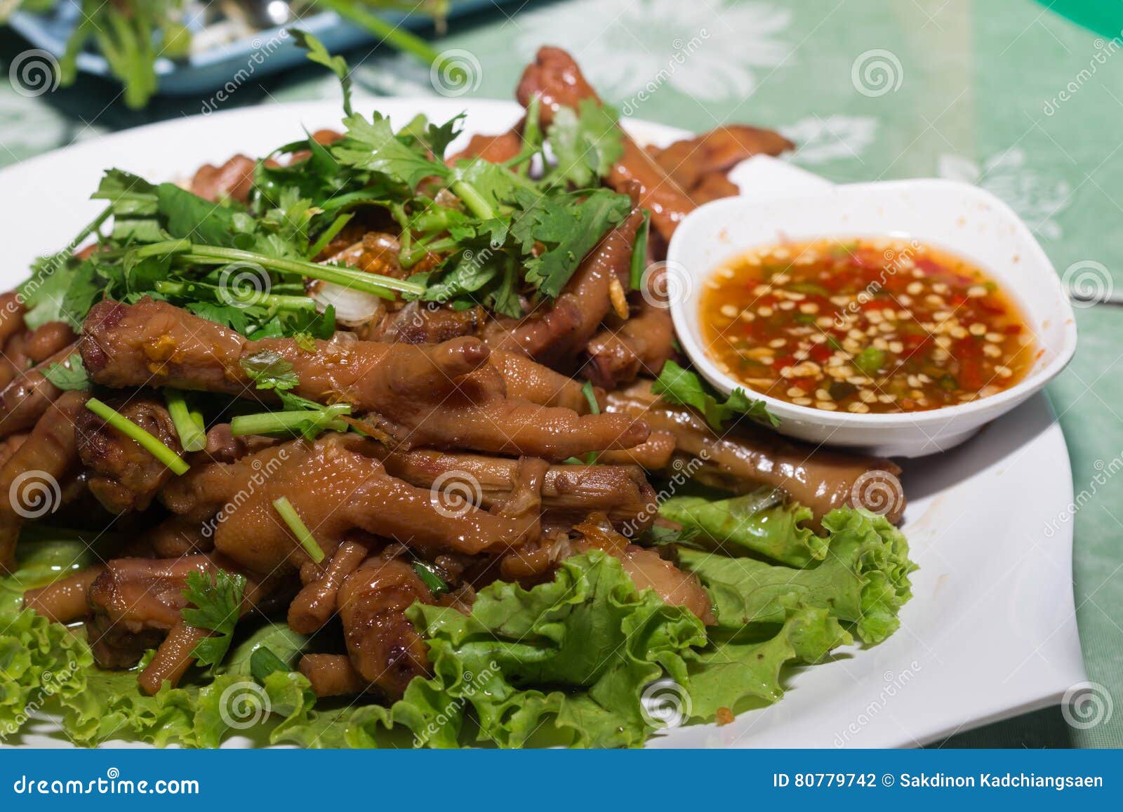 Chicken feet with sauce stock photo. Image of indonesian - 80779742