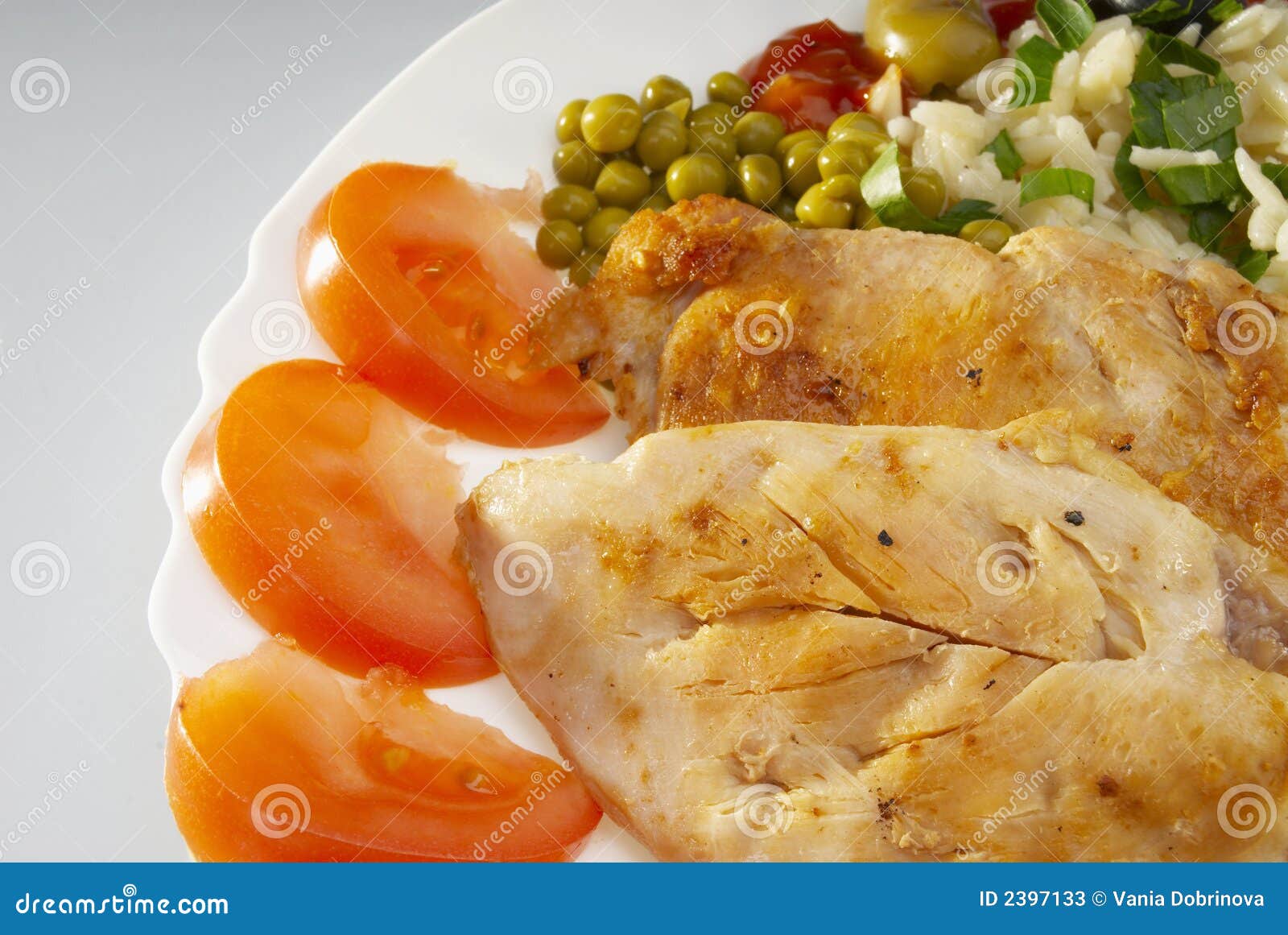 Raw Chicken Fillet Inner, Sprinkled With Bright Breading.Many Slices Of ...
