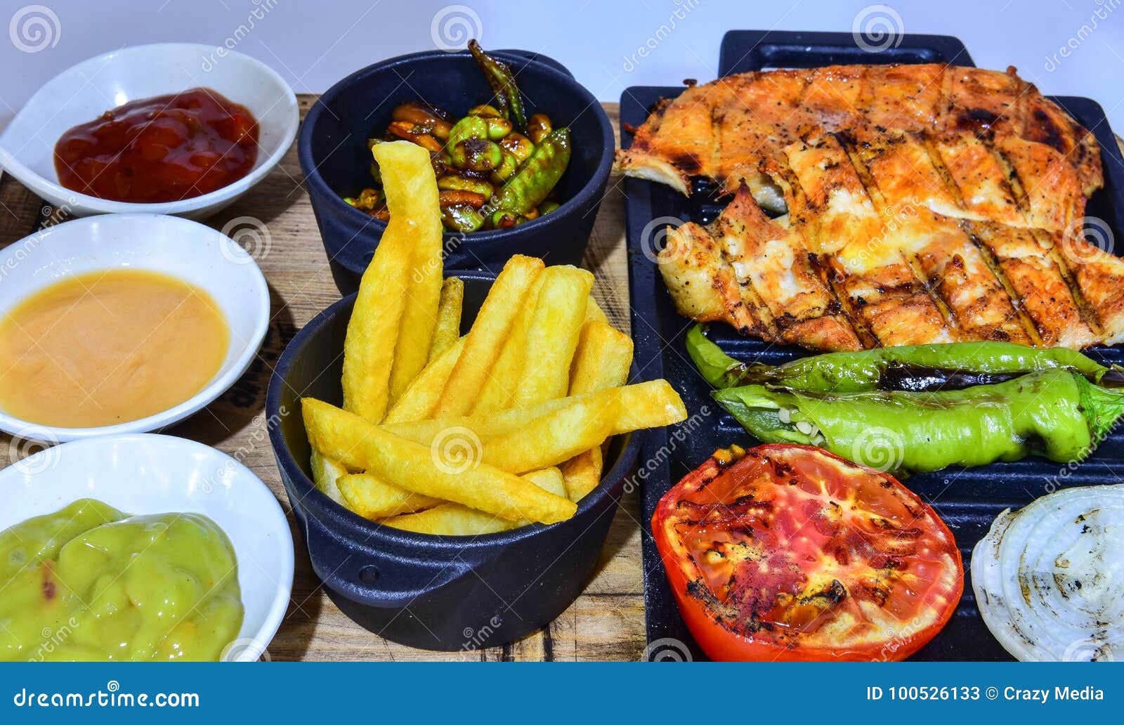 Chicken Fillet Special Menu Stock Image - Image of salt, precious ...