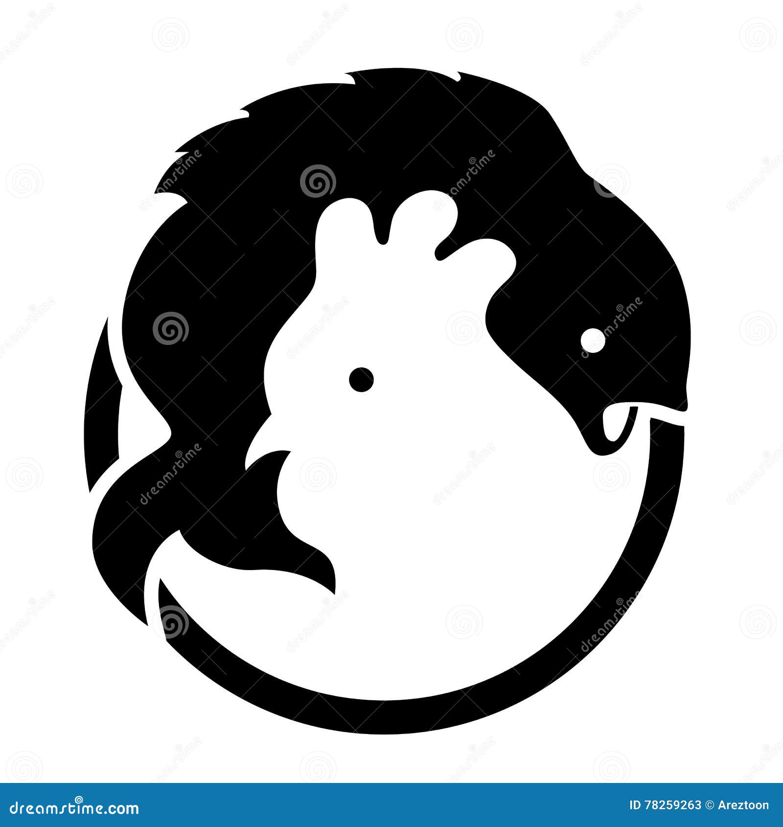 Chicken Fish stock vector. Illustration of cartoon, icon - 78259263