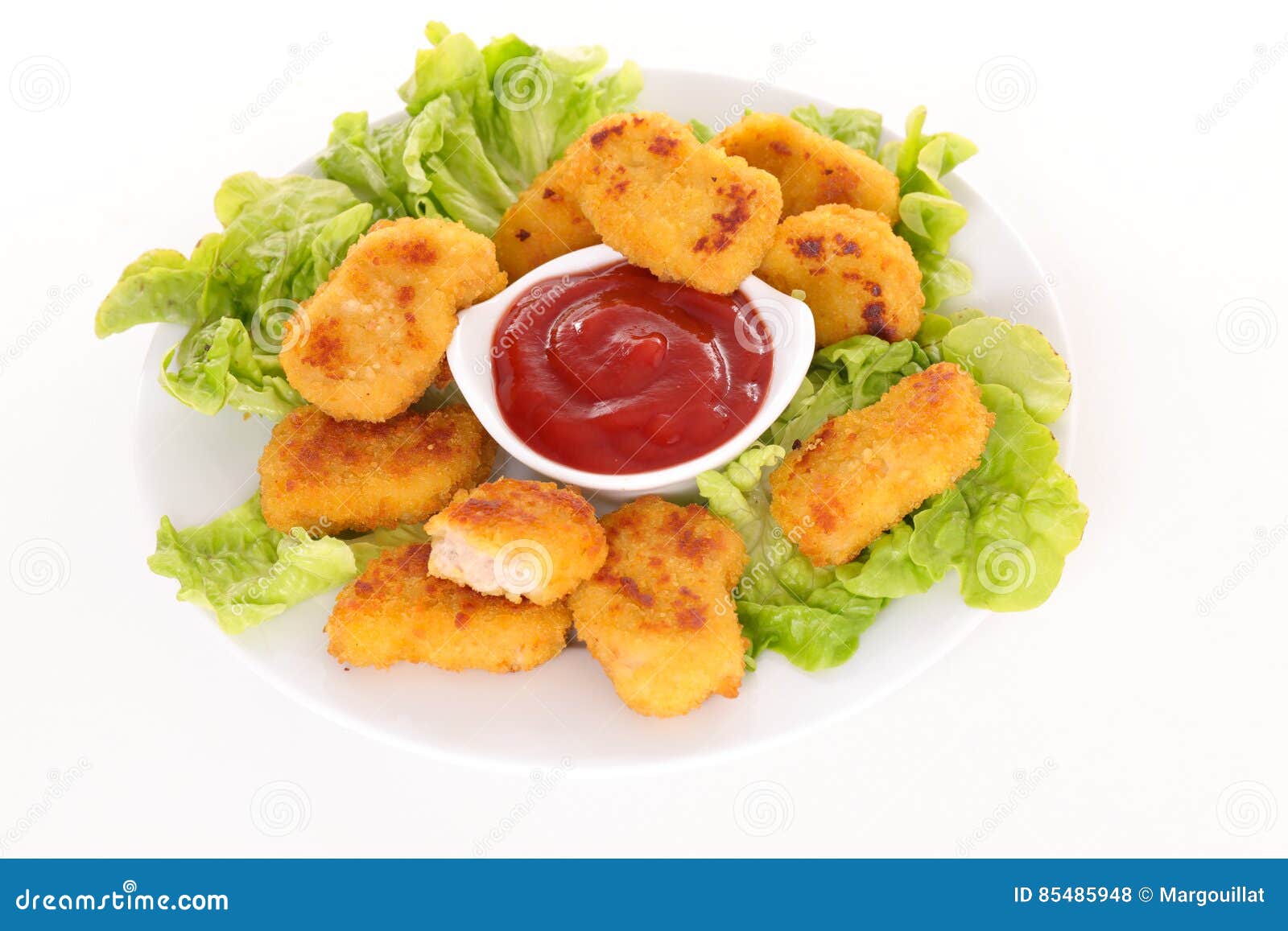 Chicken or fish nugget stock photo. Image of food, meat - 85485948