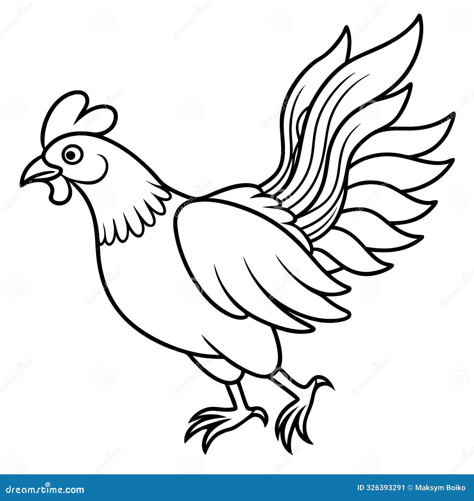 Chicken flies icon vector stock vector. Illustration of sticker - 326393291