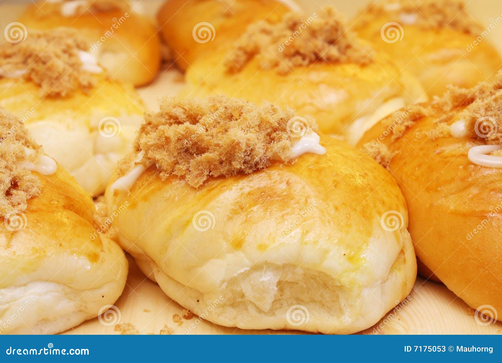 Chicken Floss Bun stock image. Image of bake, meal, food - 7175053