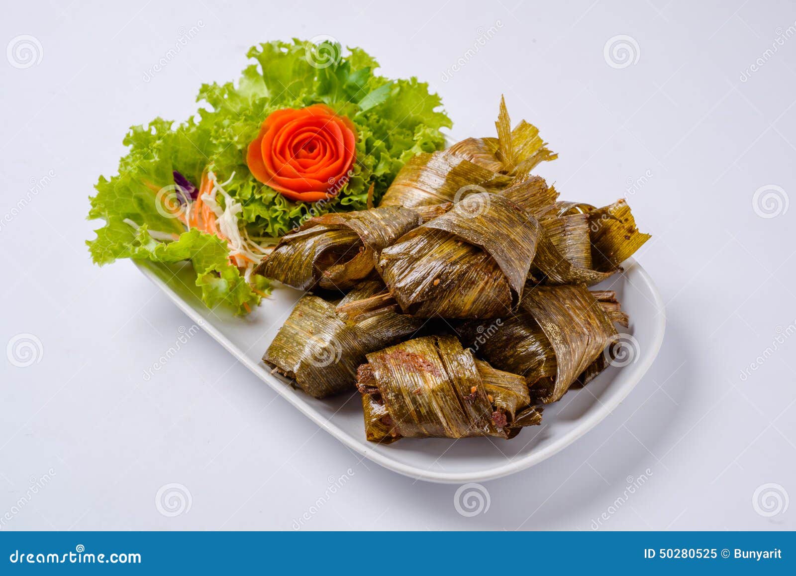 Chicken Fried Pandanus is Delicious Stock Image - Image of dinner ...