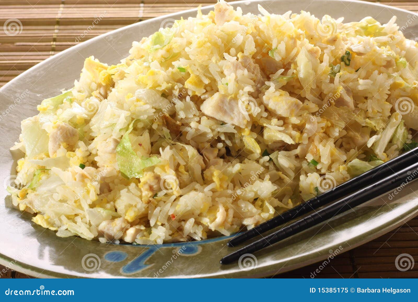 Chicken fried rice stock image. Image of meal, fried - 15385175