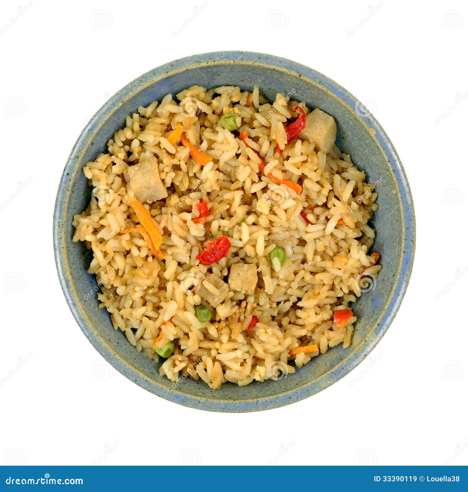 Chicken Fried Rice Bowl stock image. Image of chicken - 33390119