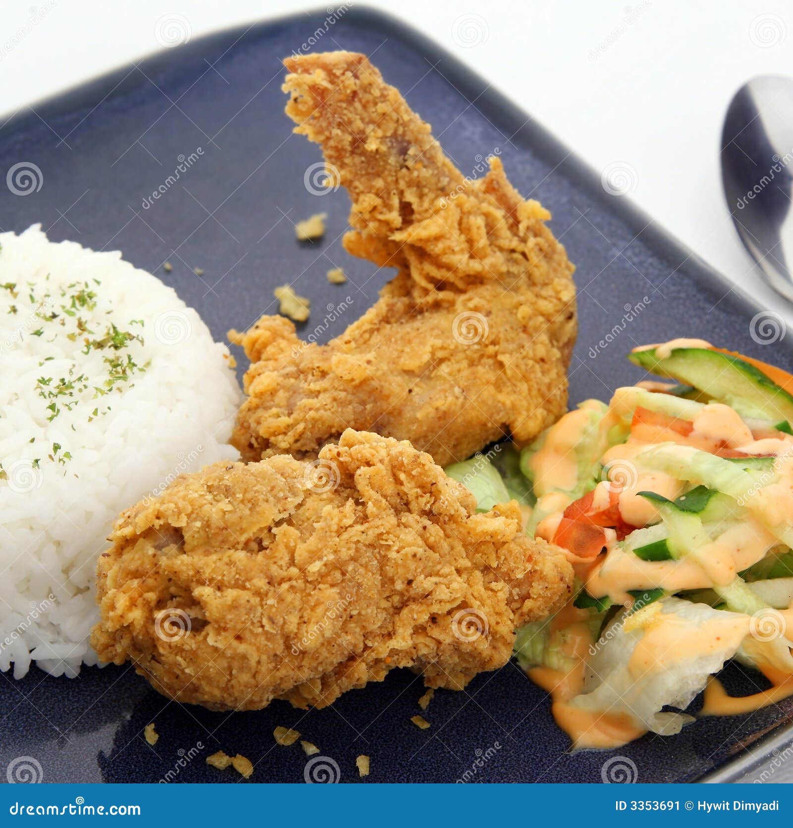 Chicken fried rice wings 库存图片. 图片 包括有 石油, 美食, 沙拉, 日语, 食物 - 3353691