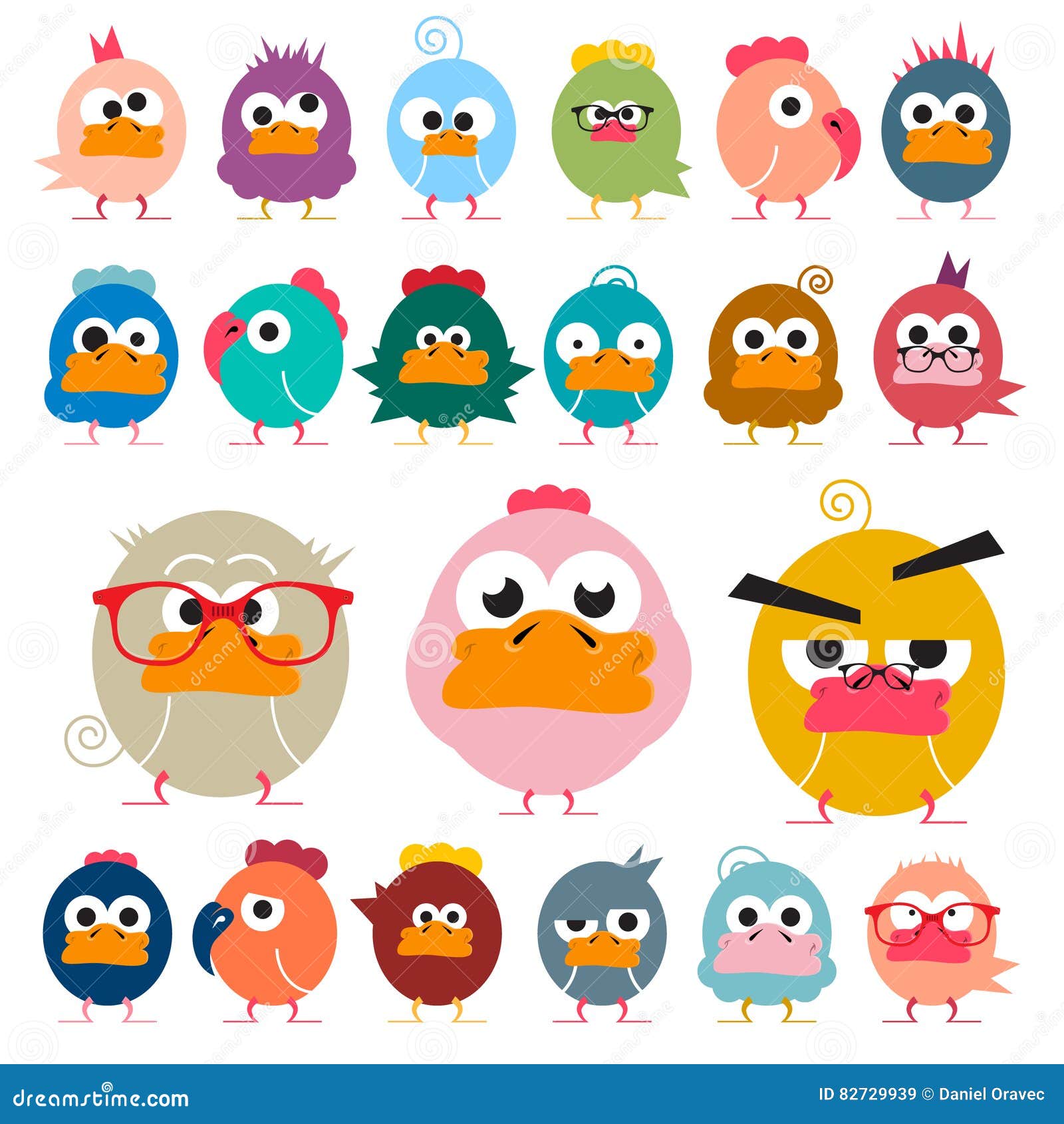 Funky Chicken: A Vibrant Collection Of Pop Art Paintings Stock Image ...