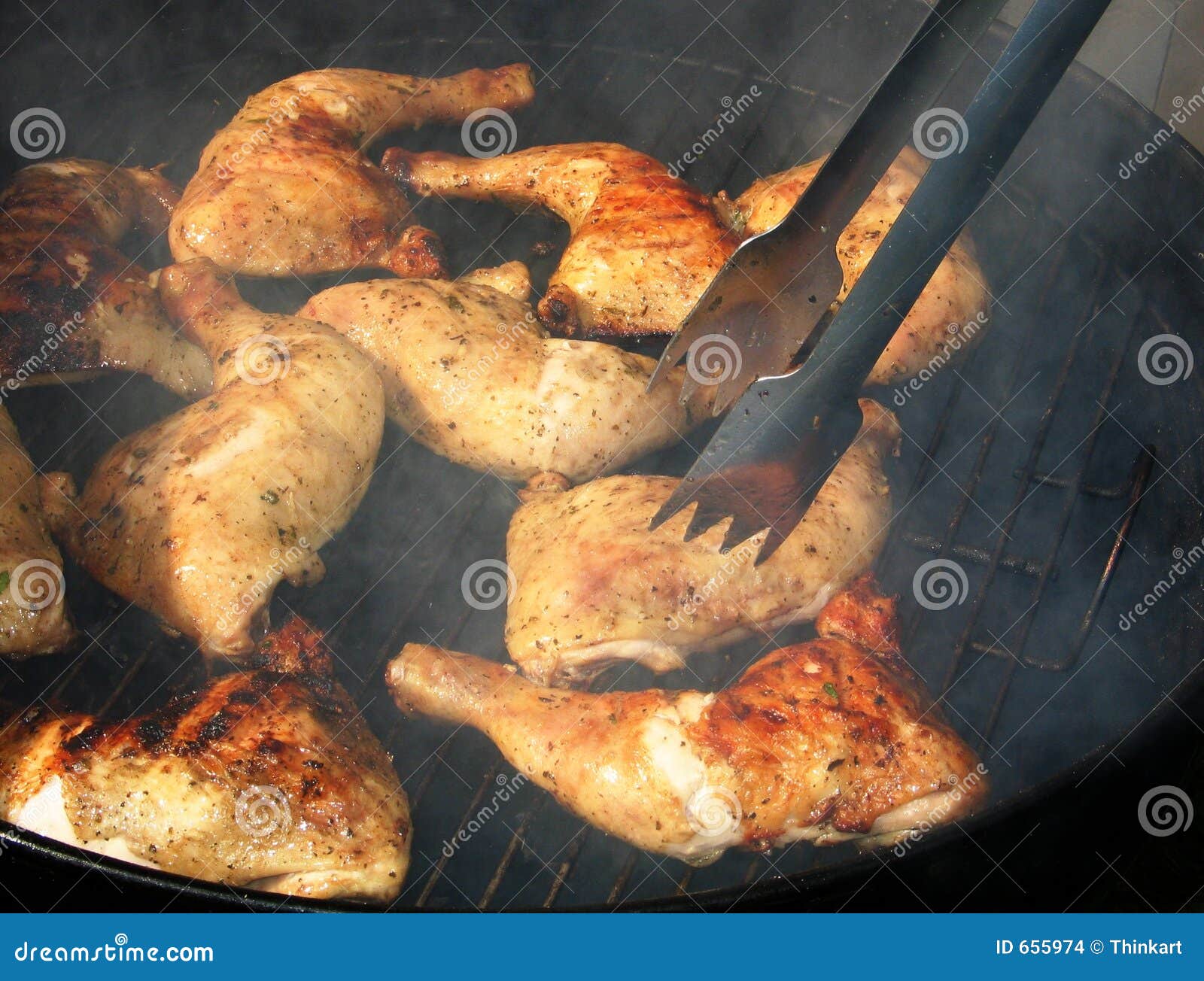 Chicken grill stock photo. Image of dinner, taste, fire - 655974