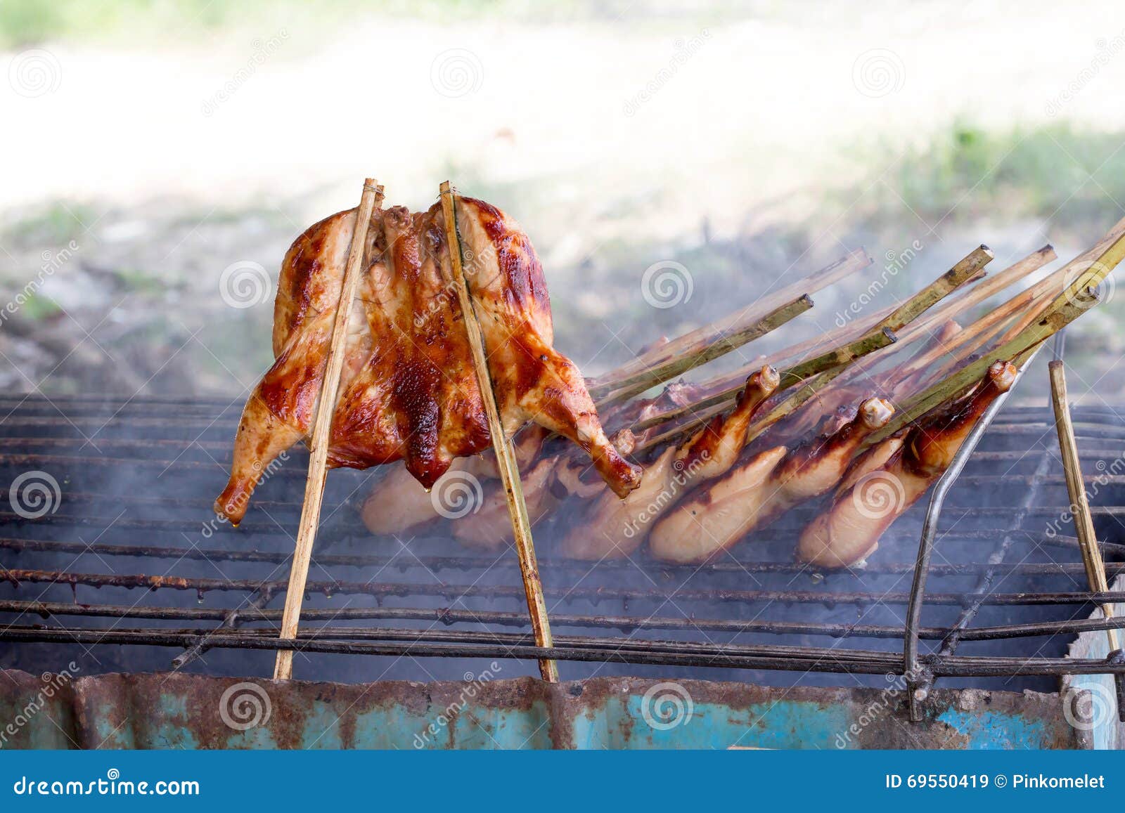 The Chicken Grill , Thai Traditional Style Stock Image - Image of lunch ...