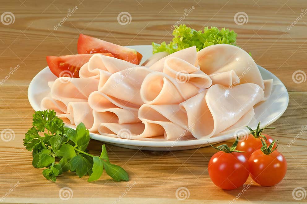Chicken ham stock photo. Image of grocery, closeup, foodstuff - 7604298
