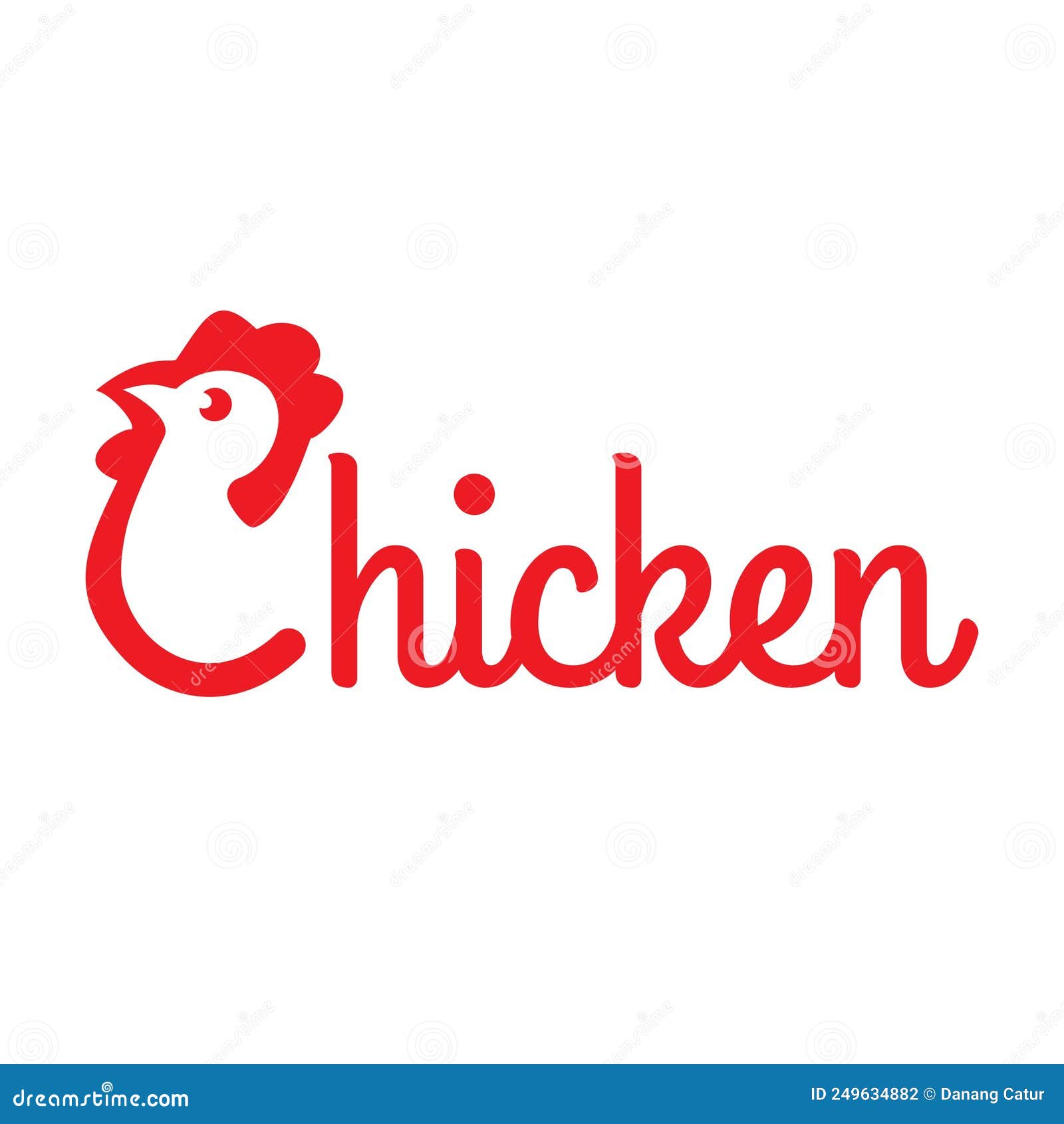 Chicken head vector logo stock vector. Illustration of night - 249634882