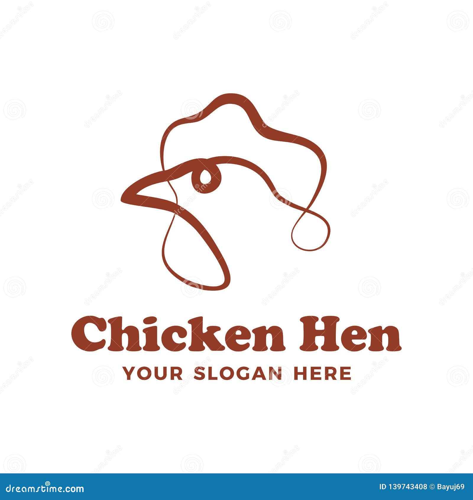 Chicken Hen Logo Design Template Stock Vector - Illustration of icon ...