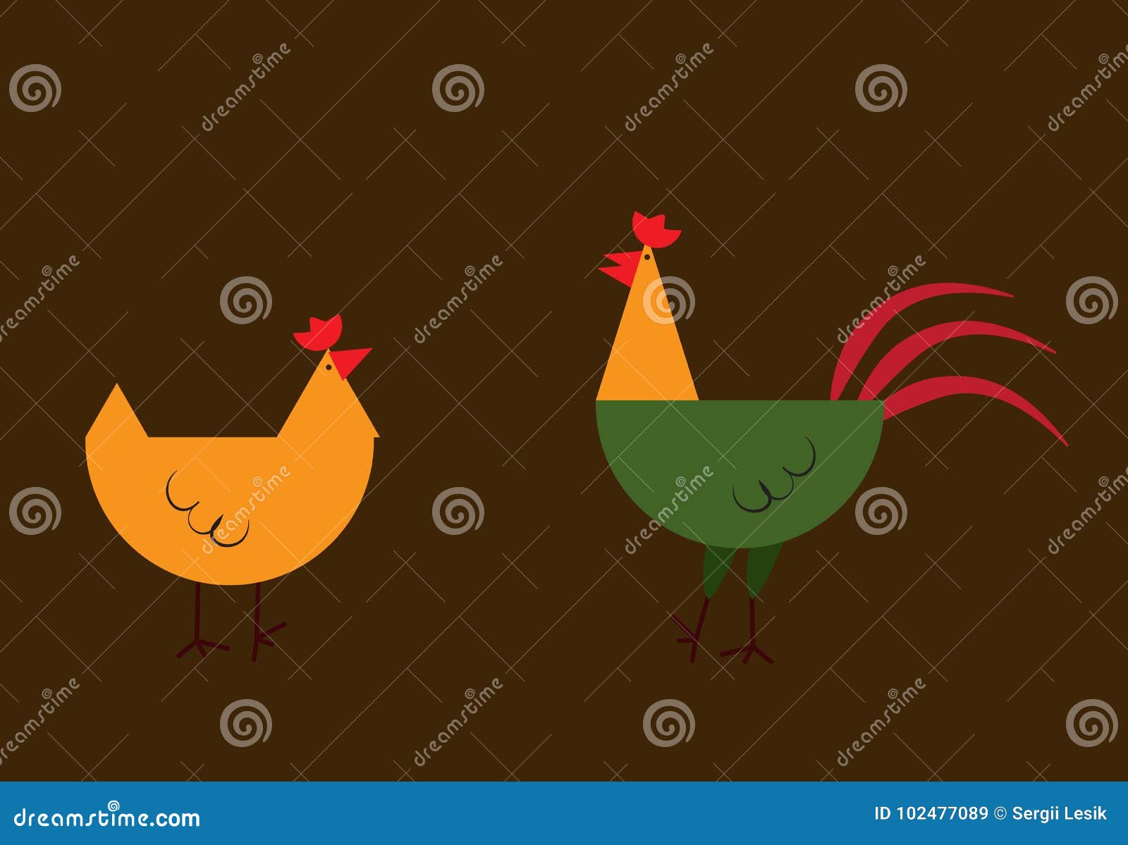 Chicken Icon in Linear Flat Style Isolated on Background for ...