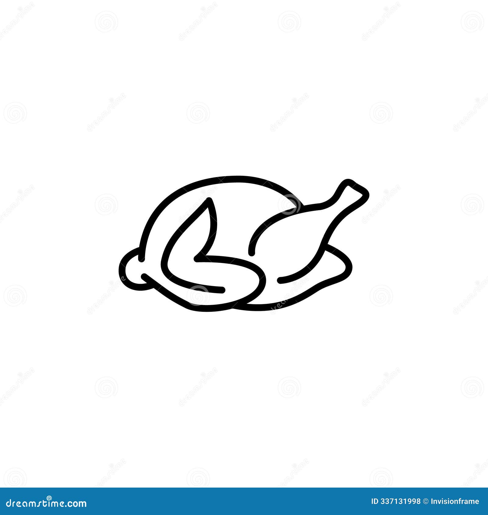 Chicken icon stock illustration. Illustration of iron - 337131998