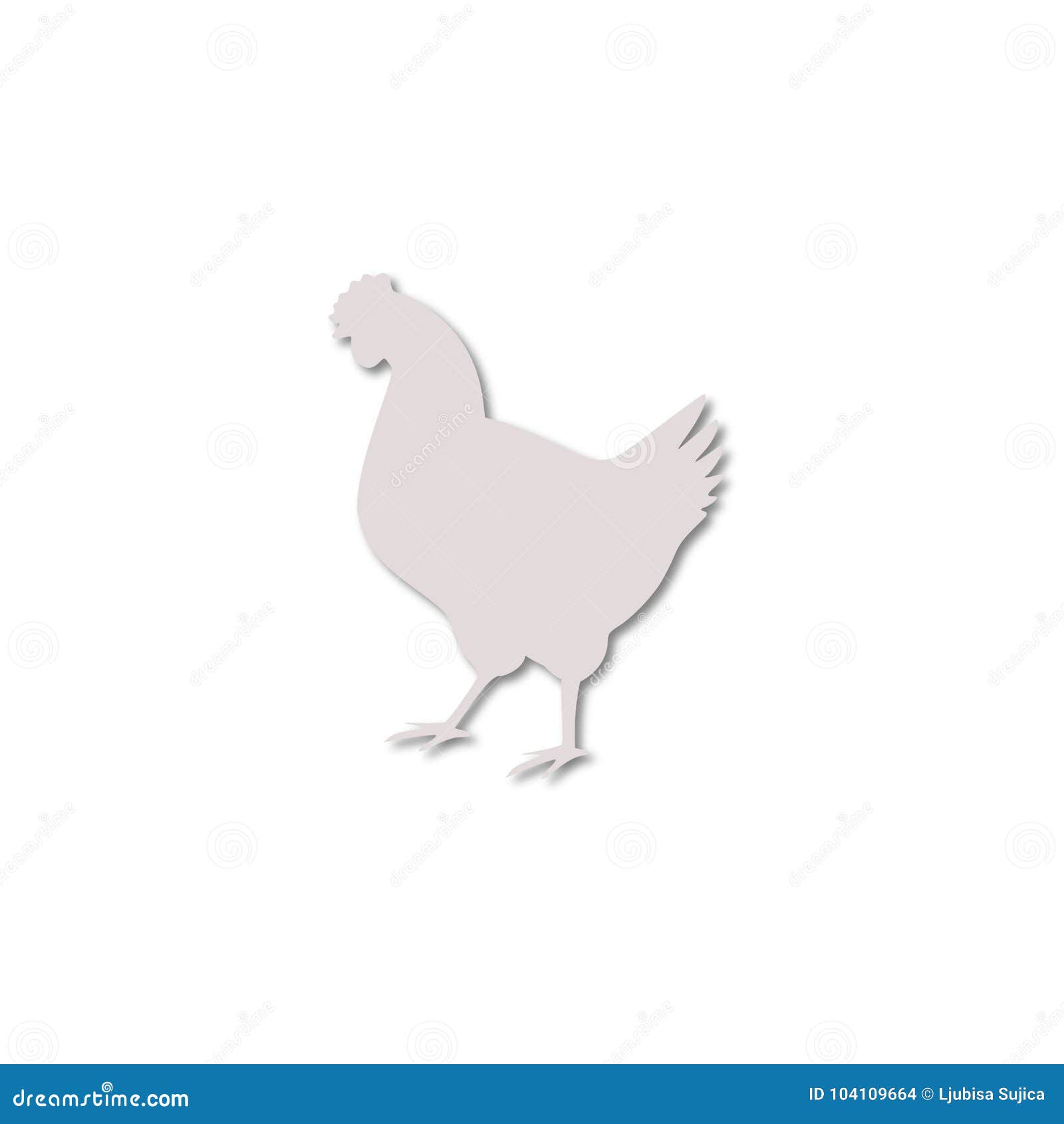 Chicken icon stock vector. Illustration of farming, drawing - 104109664