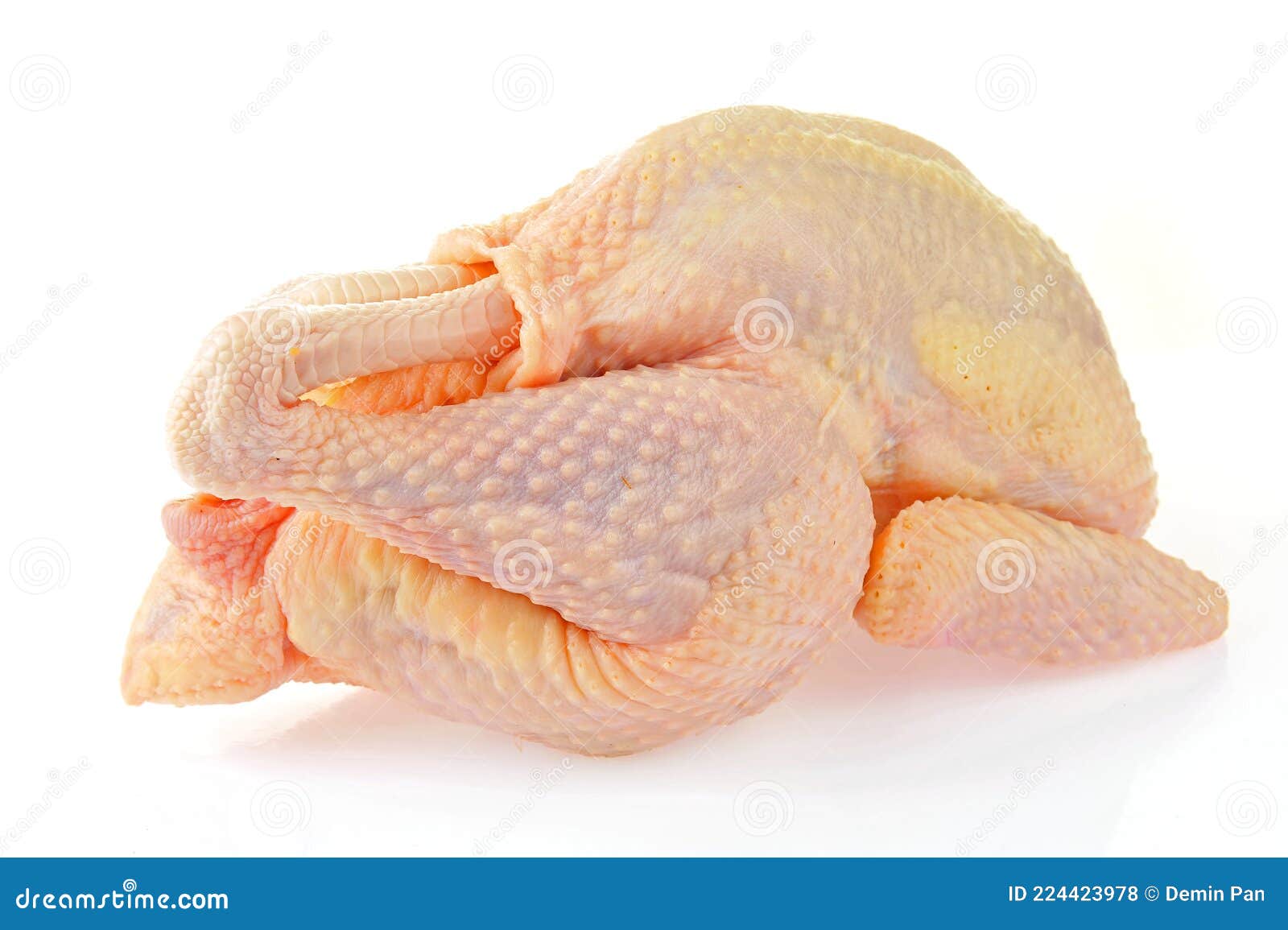 Chicken Isolated on a White Background Stock Photo - Image of delicious ...