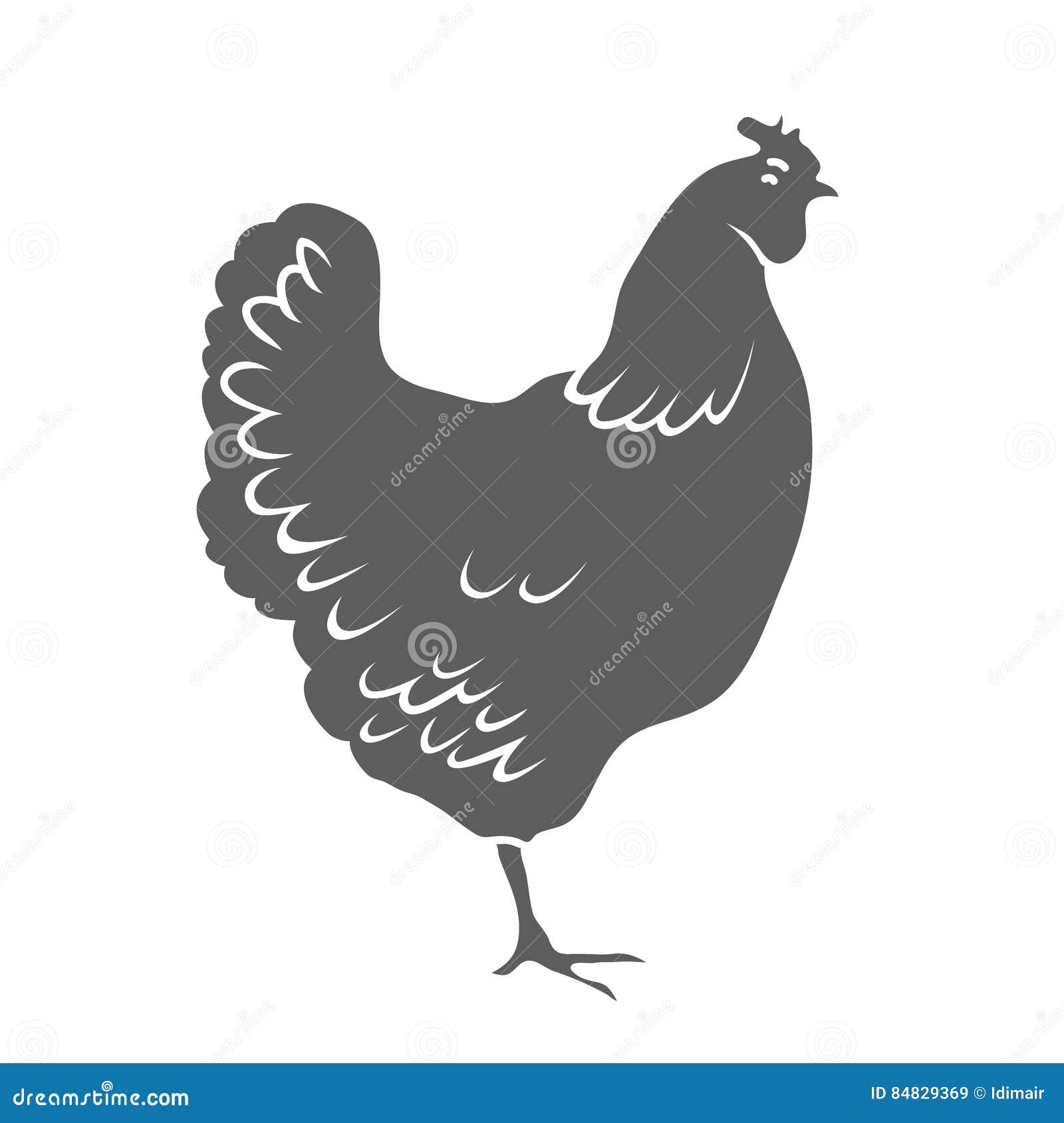 Art Black Chicken Clip White Stock Illustrations – 567 Art Black ...