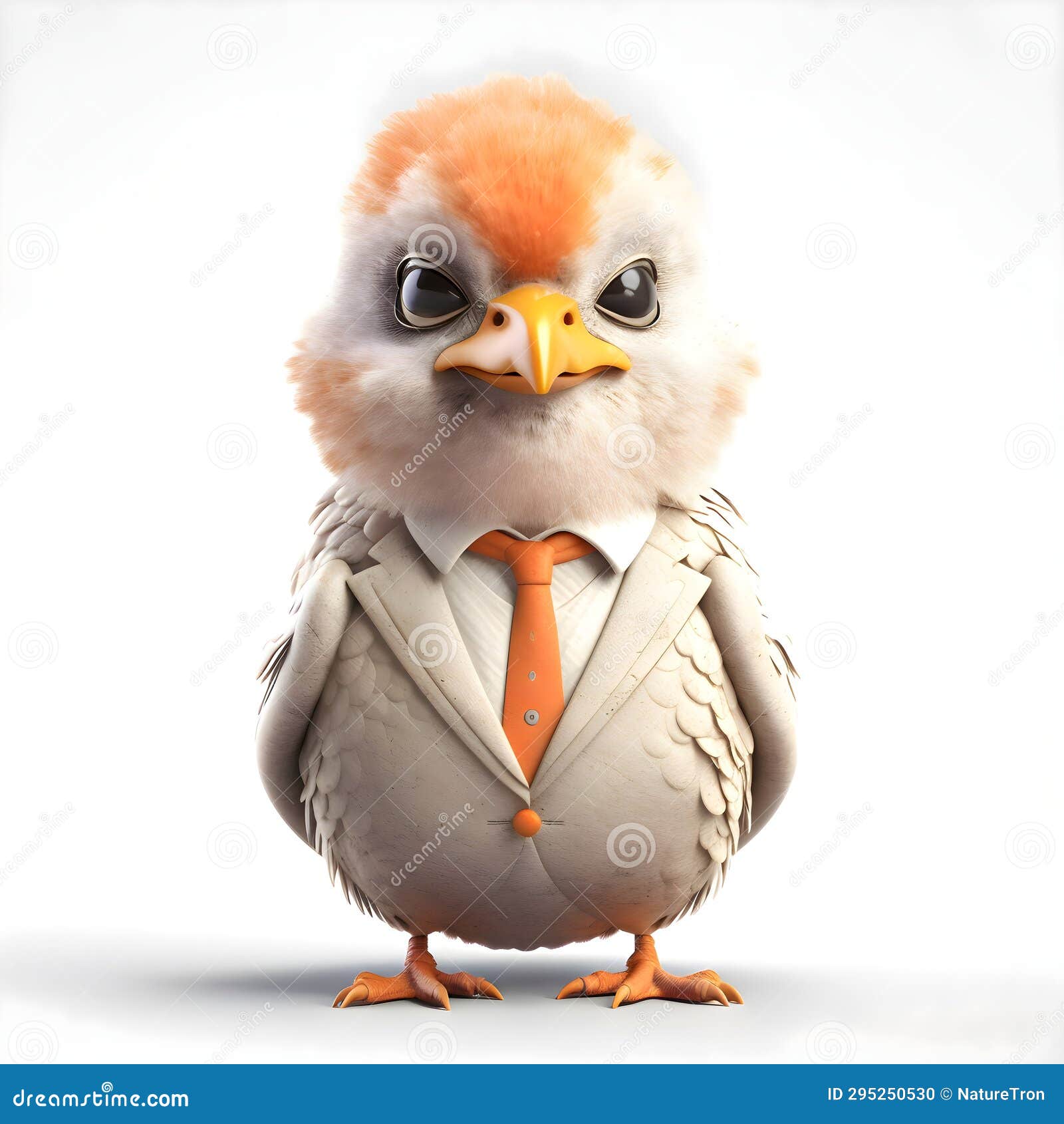 Chicken Isolated on White Little Owl Little Chicken Stock Illustration ...