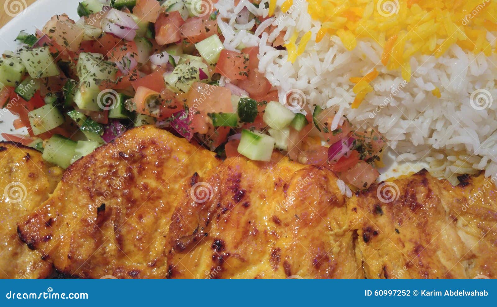 Chicken Kabab stock photo. Image of yellow, iranian, food - 60997252