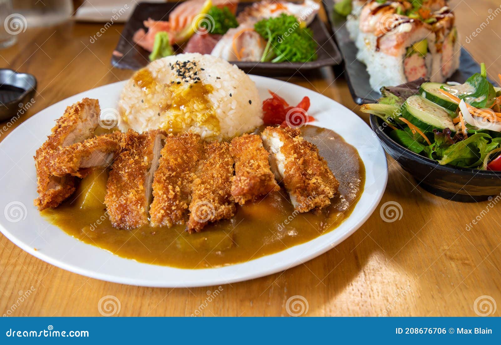 Chicken katsu curry stock photo. Image of lunch, crispy - 208676706