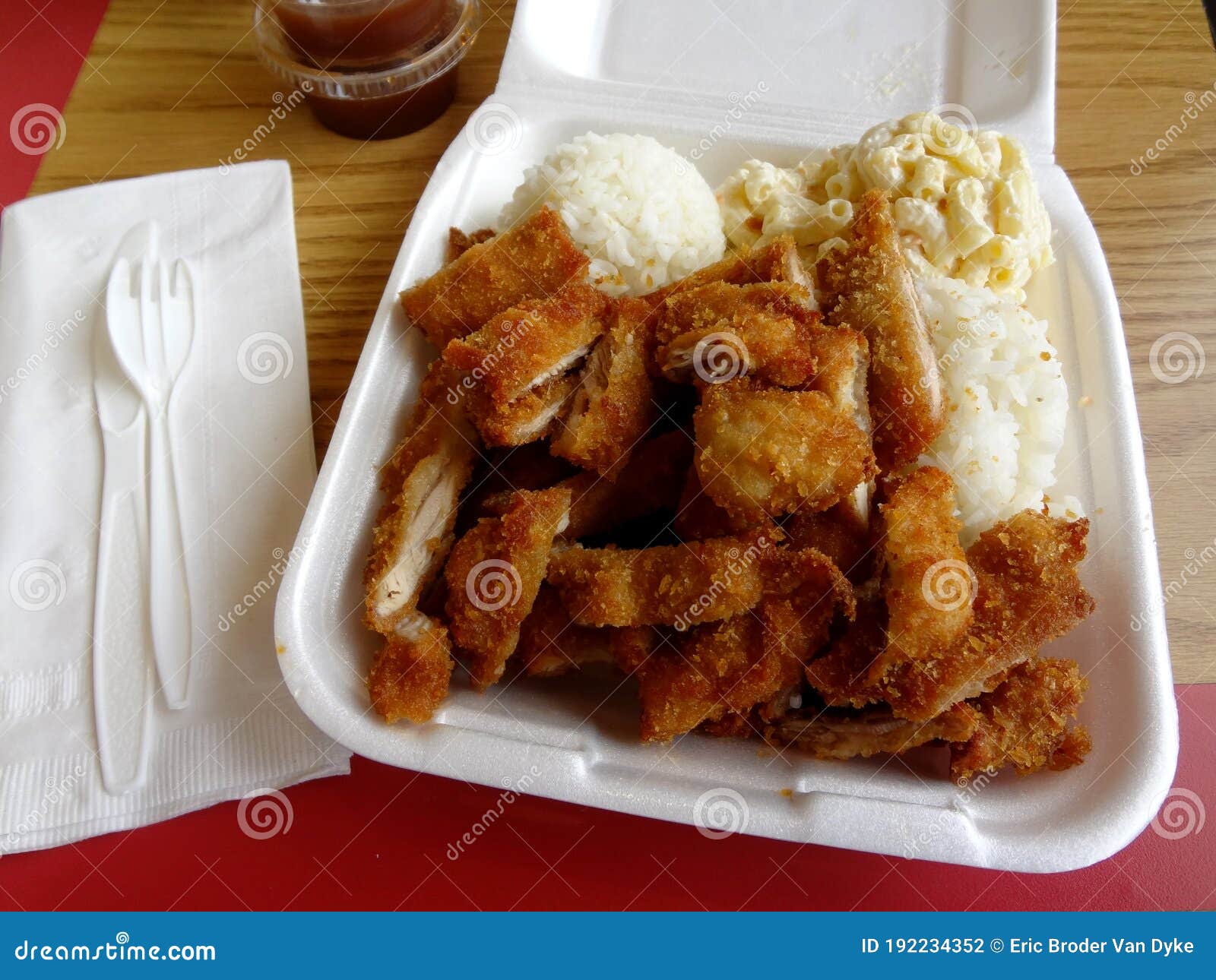 Chicken Katsu Plate stock photo. Image of cook, meal - 192234352