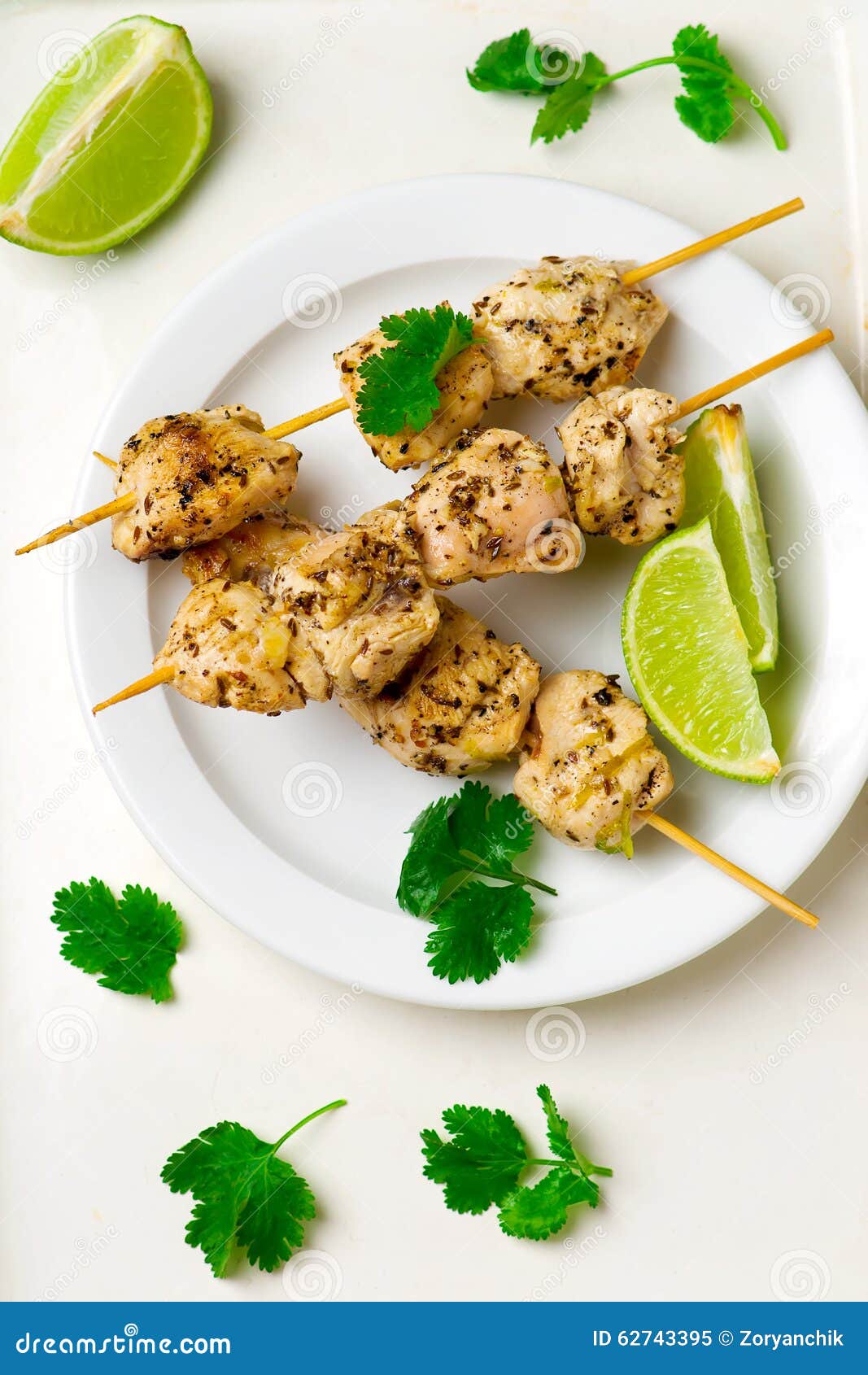 Chicken kebab stock image. Image of tawouk, barbeque - 62743395