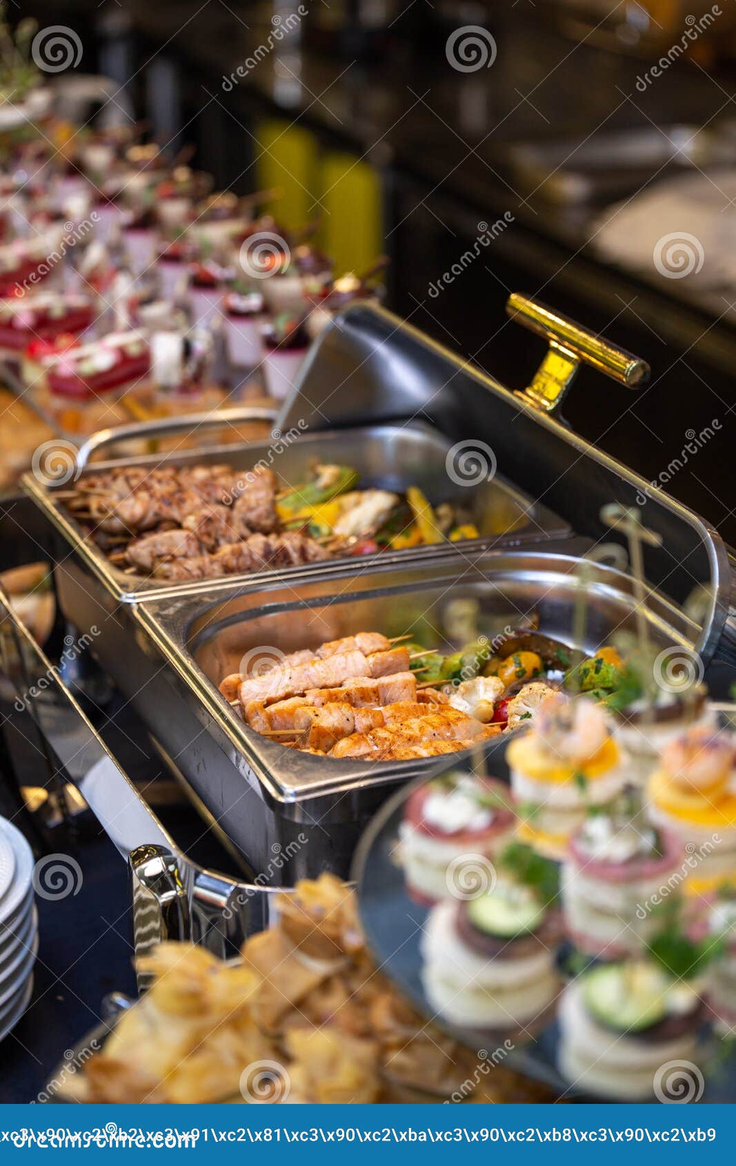 Chicken Kebab on a Wooden Stick in Marmite Stock Photo - Image of meat ...