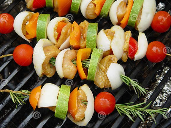 Chicken Kebob stock photo. Image of zucchini, consume, dining - 936110