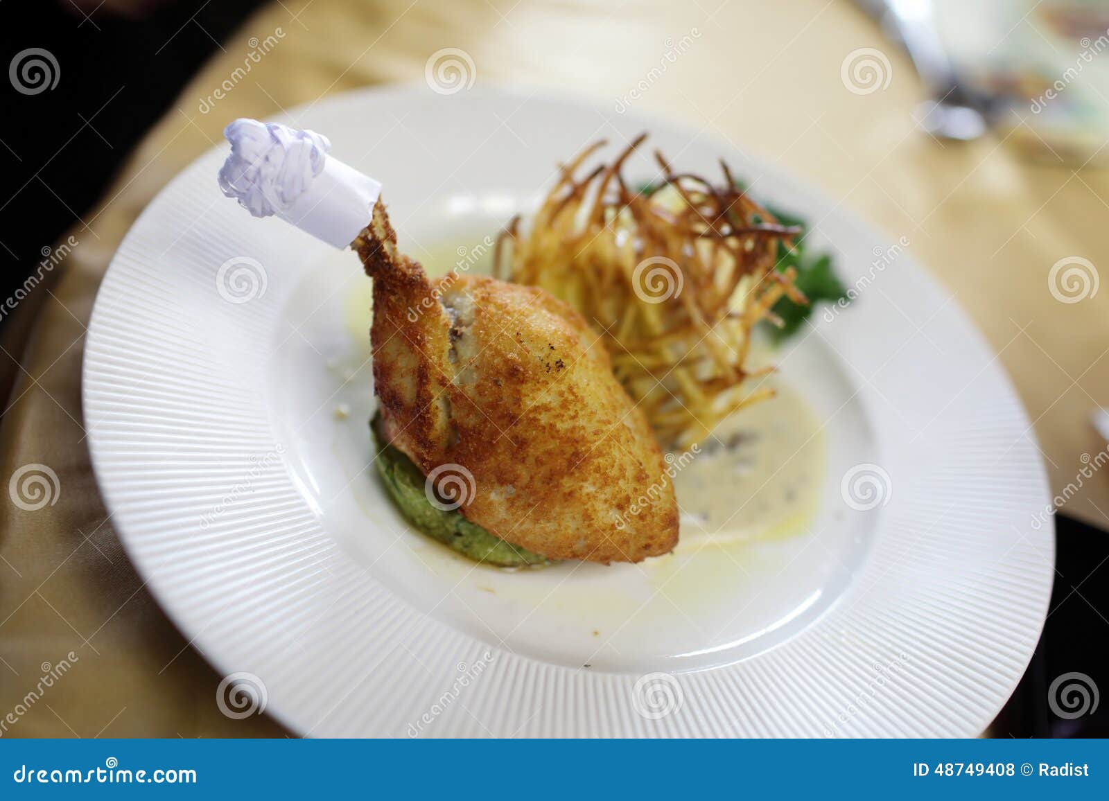Chicken Kiev dish stock photo. Image of food, kiev, dining - 48749408