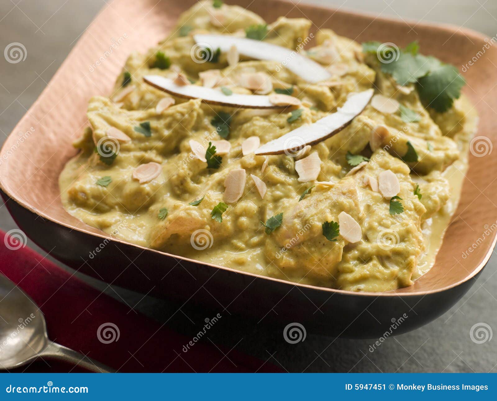 Chicken Korma Curry stock image. Image of meal, inside - 5947451