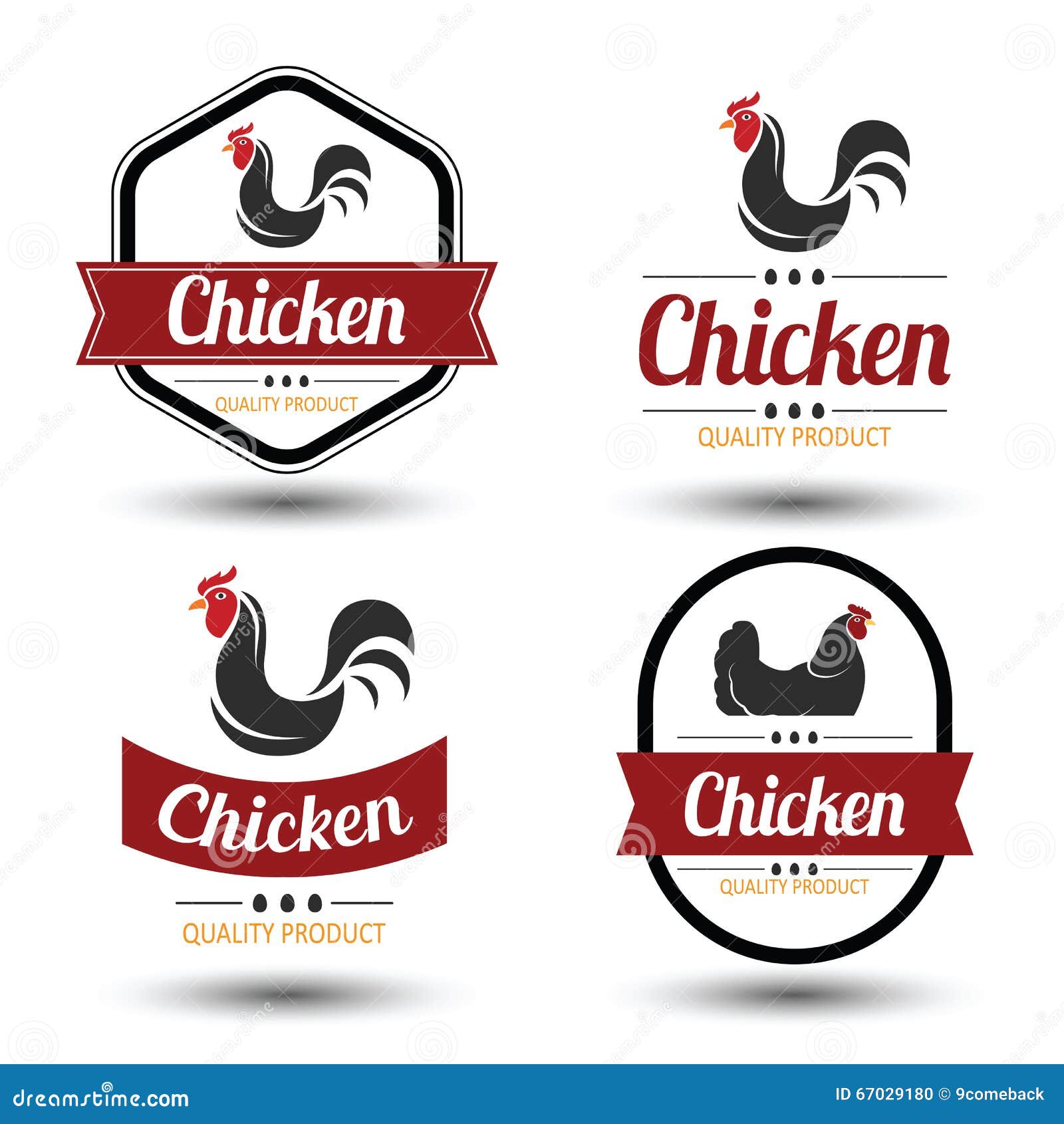Chicken label 4 stock illustration. Illustration of badges - 67029180