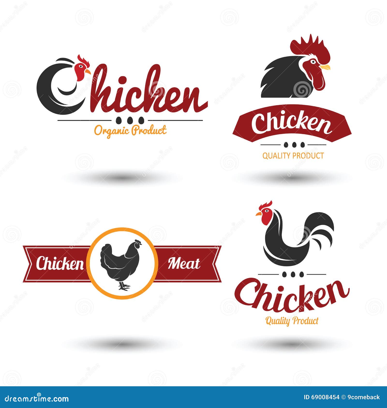 Chicken label stock vector. Illustration of sign, quality - 69008454