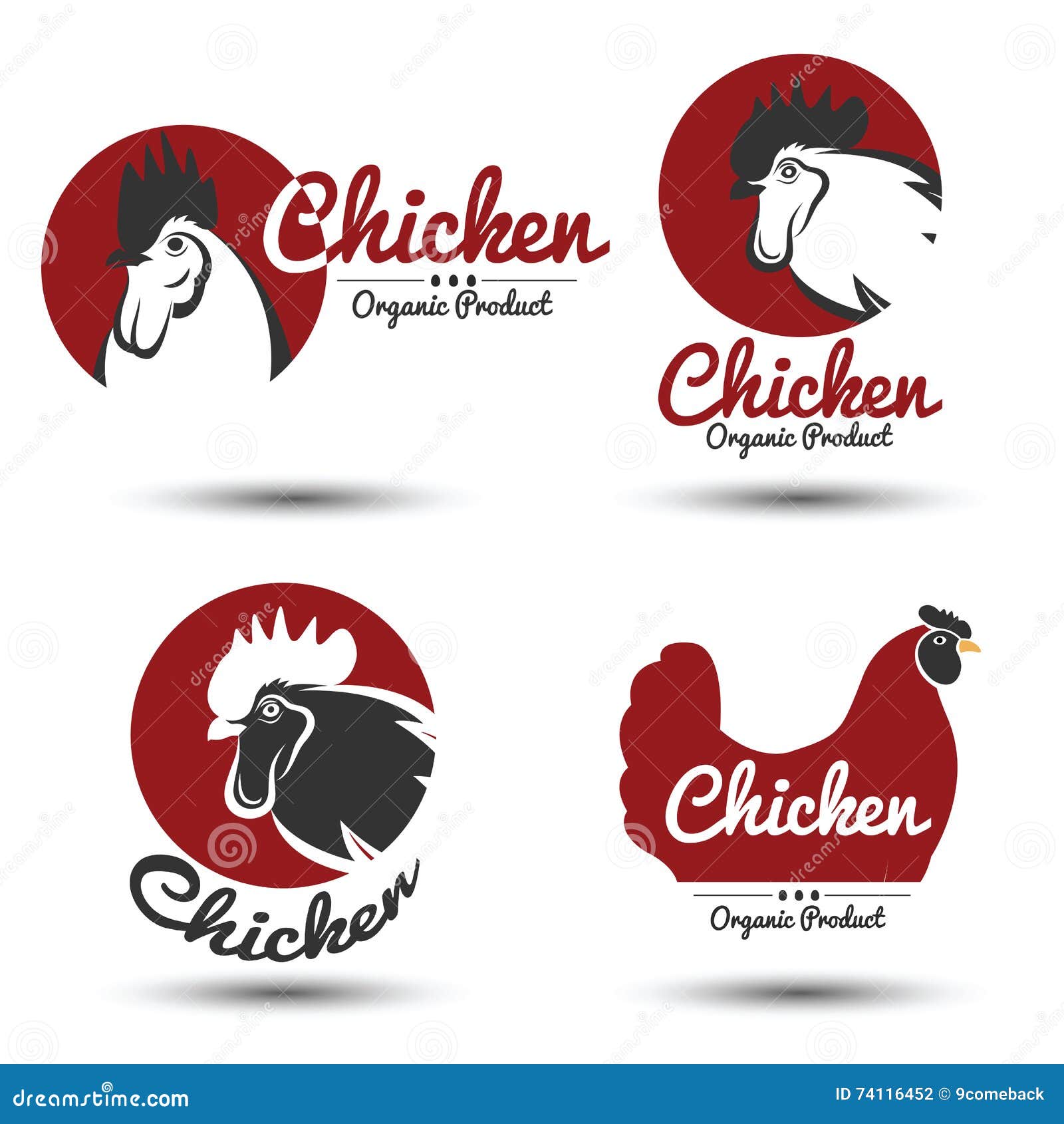 Chicken label stock vector. Illustration of design, market - 74116452