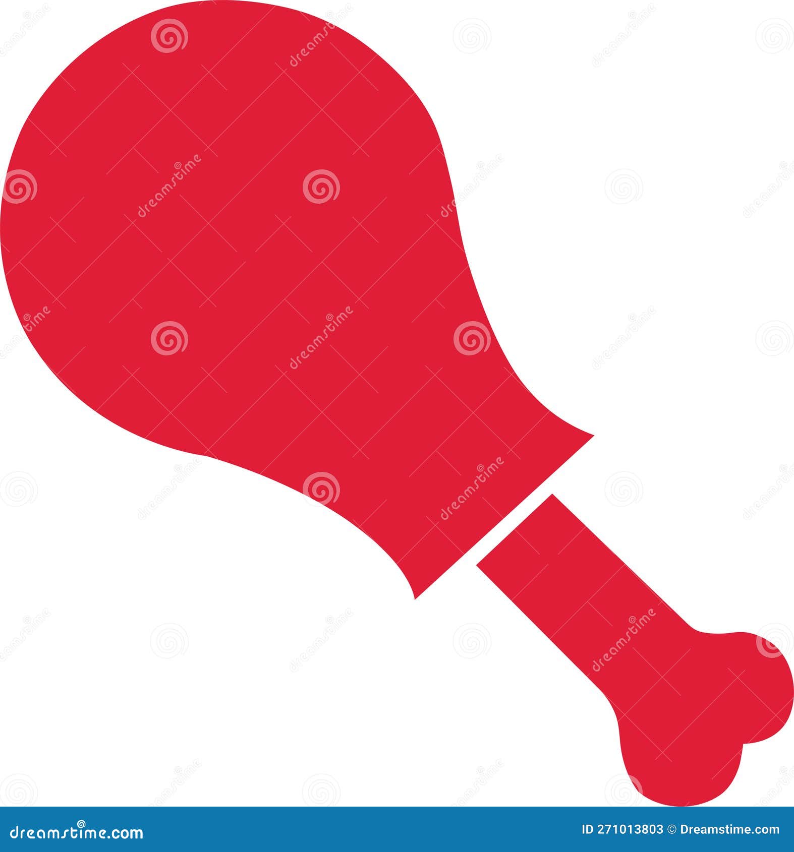 Chicken Leg Piece Vector Illustration Graphic Icon Representation Stock ...