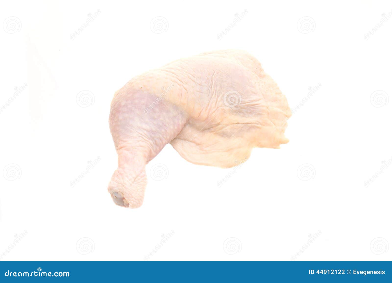 Chicken Leg on a White Background. Stock Photo - Image of healthy ...