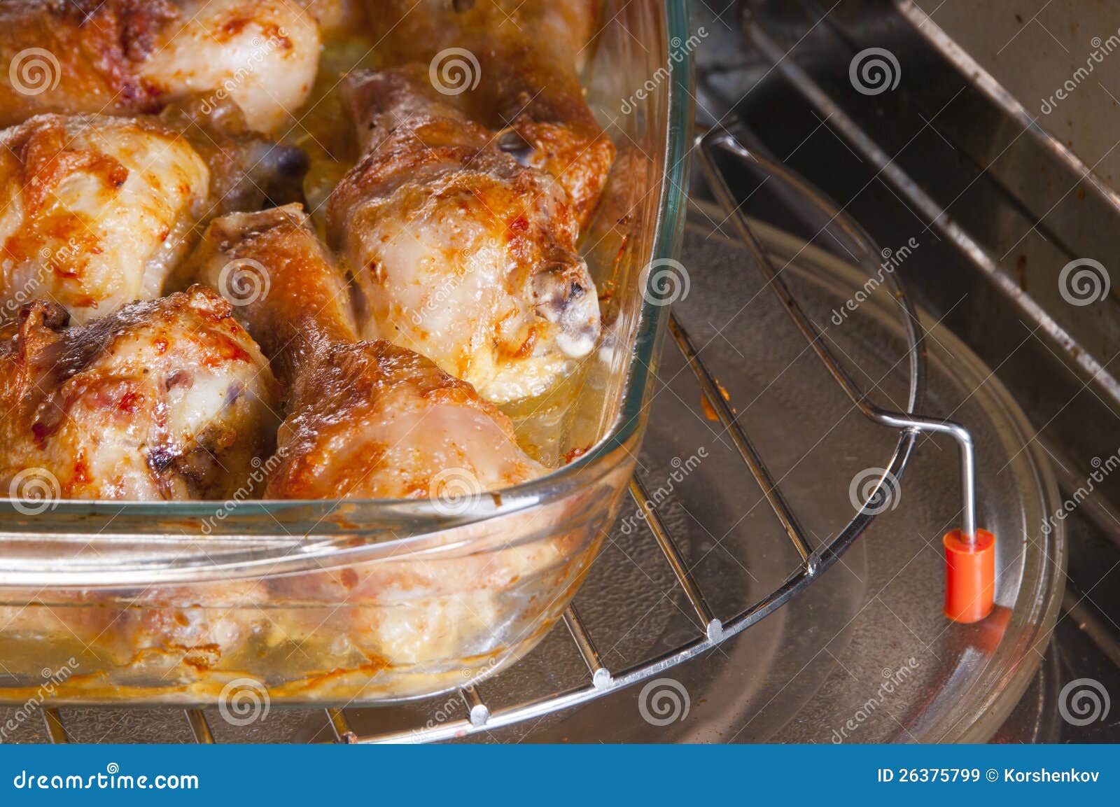 Chicken Legs on a Glass Dish Stock Image - Image of crisp, cooked: 26375799