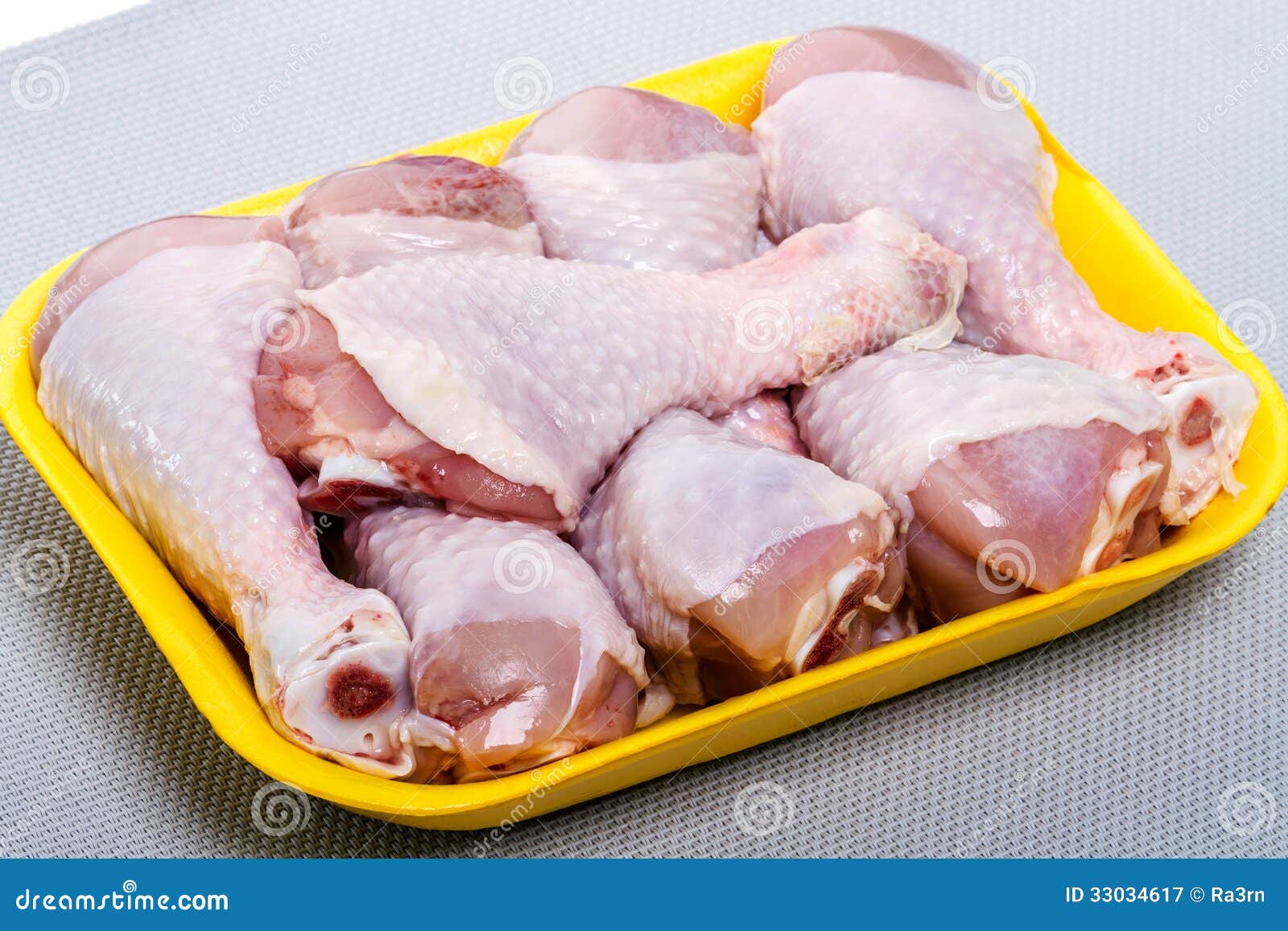 Chicken Legs in the Package Stock Image - Image of studio, background ...
