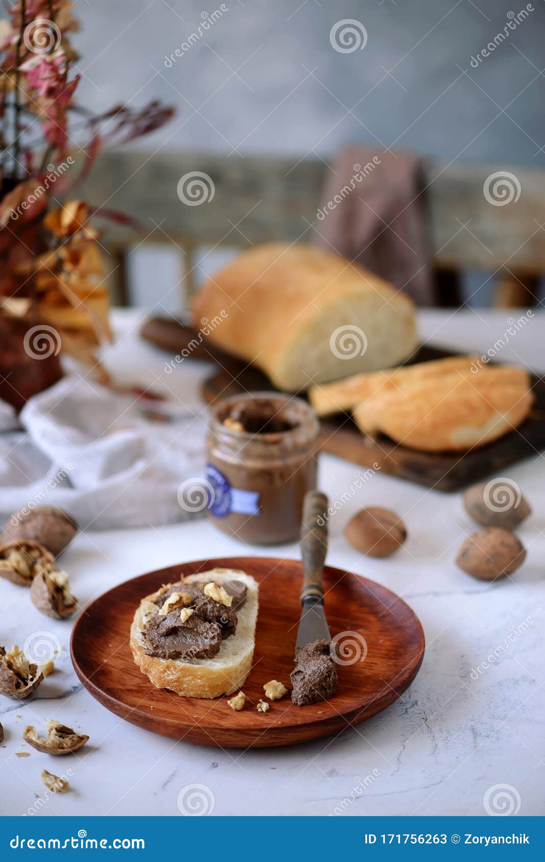 Chicken Liver Pate Canape.style Hugge Stock Image - Image of food ...