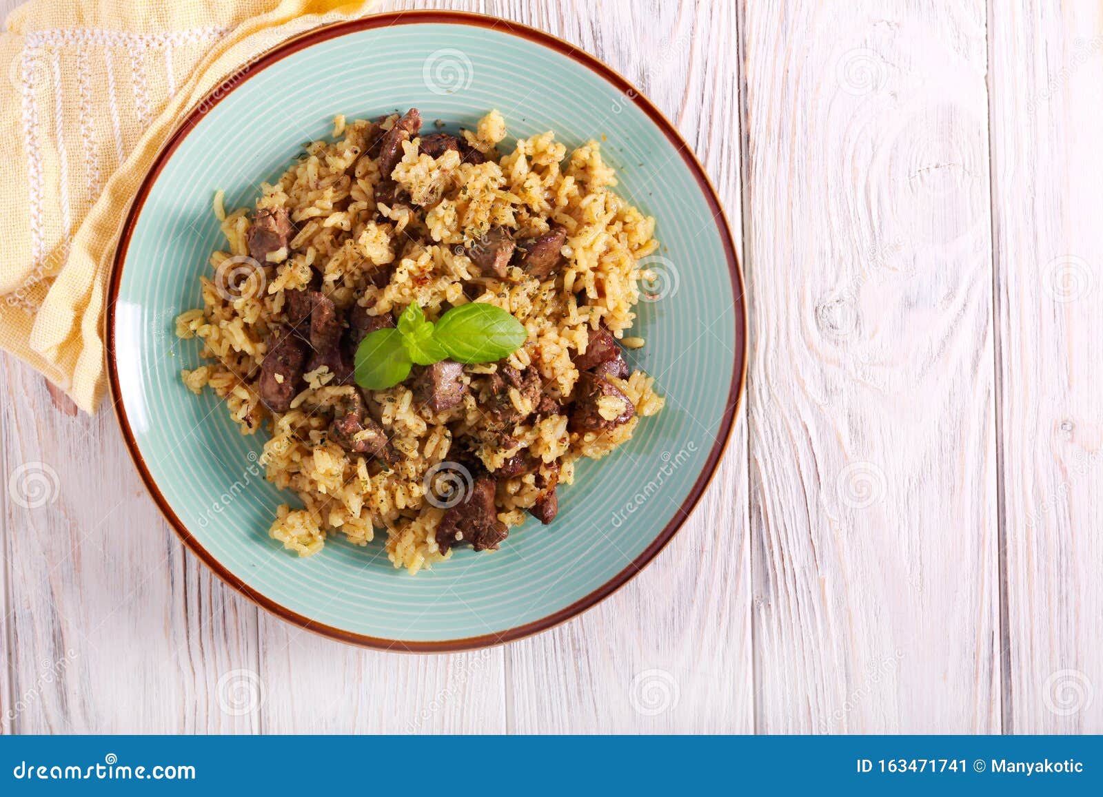 Chicken Liver and Rice Casserole Stock Image - Image of chicken, rice ...