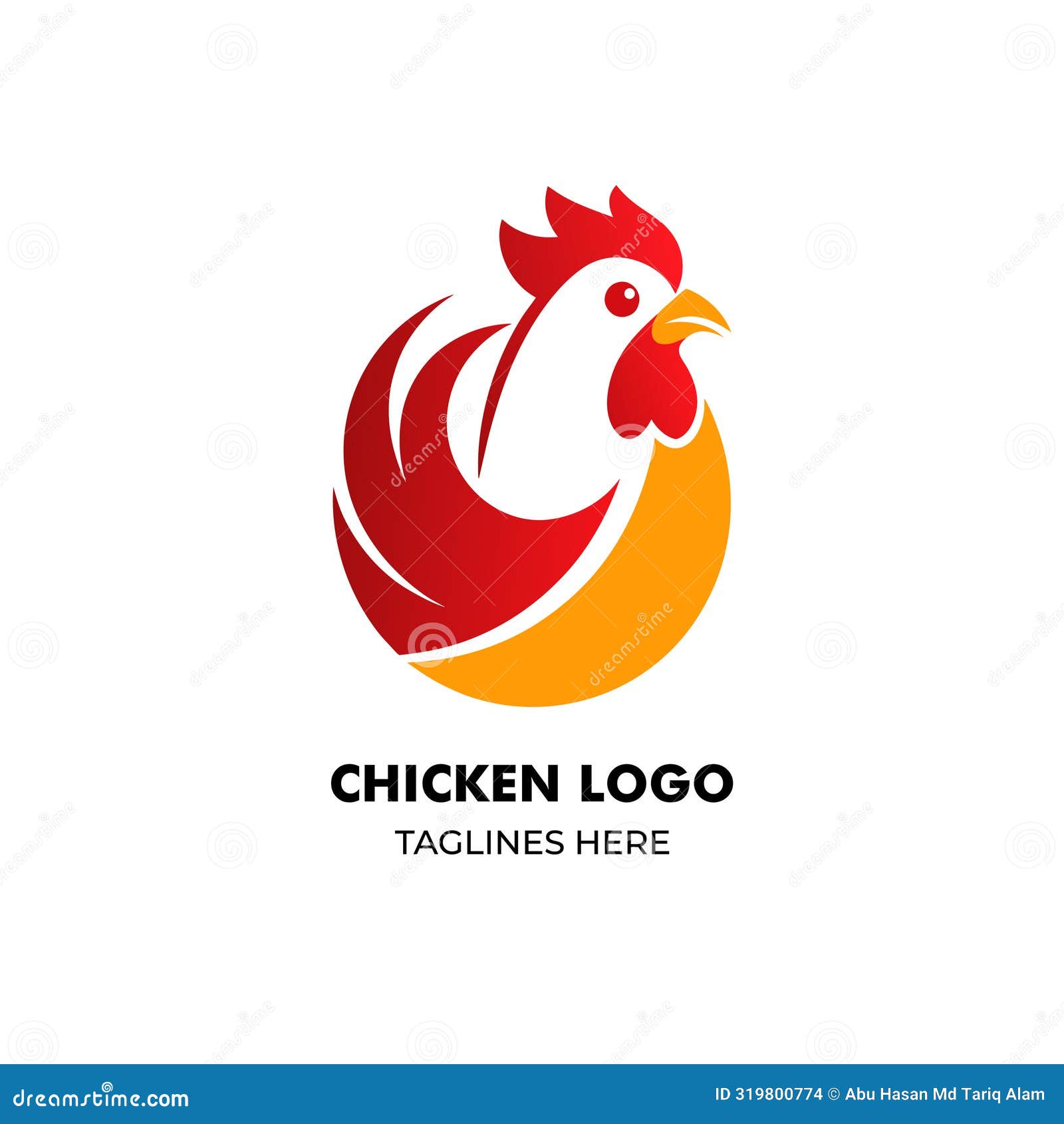 A Chicken Logo Perfect for Farm Business Stock Vector - Illustration of ...