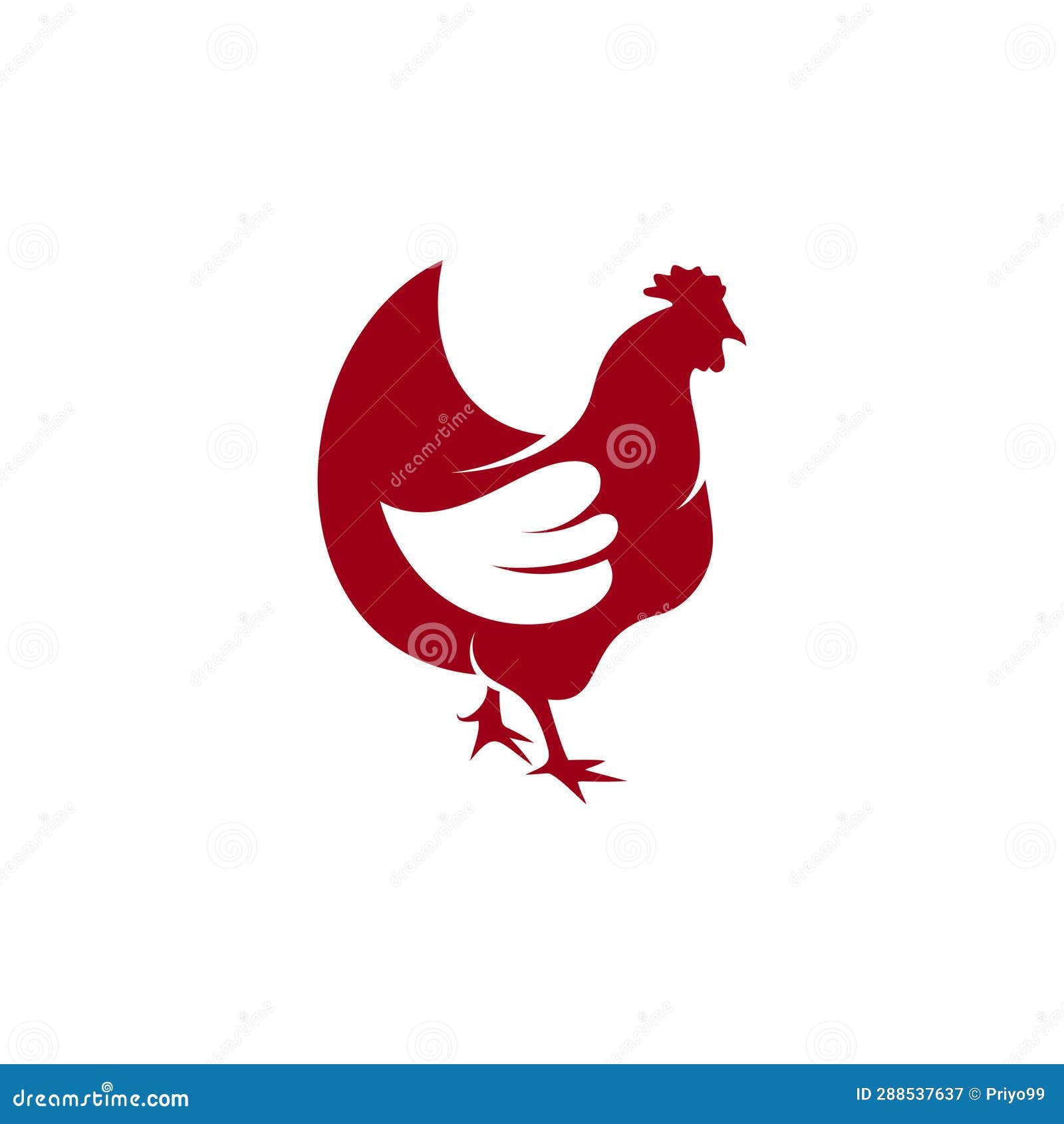 Chicken Logo Design Element Vector with Creative Idea Stock Vector ...