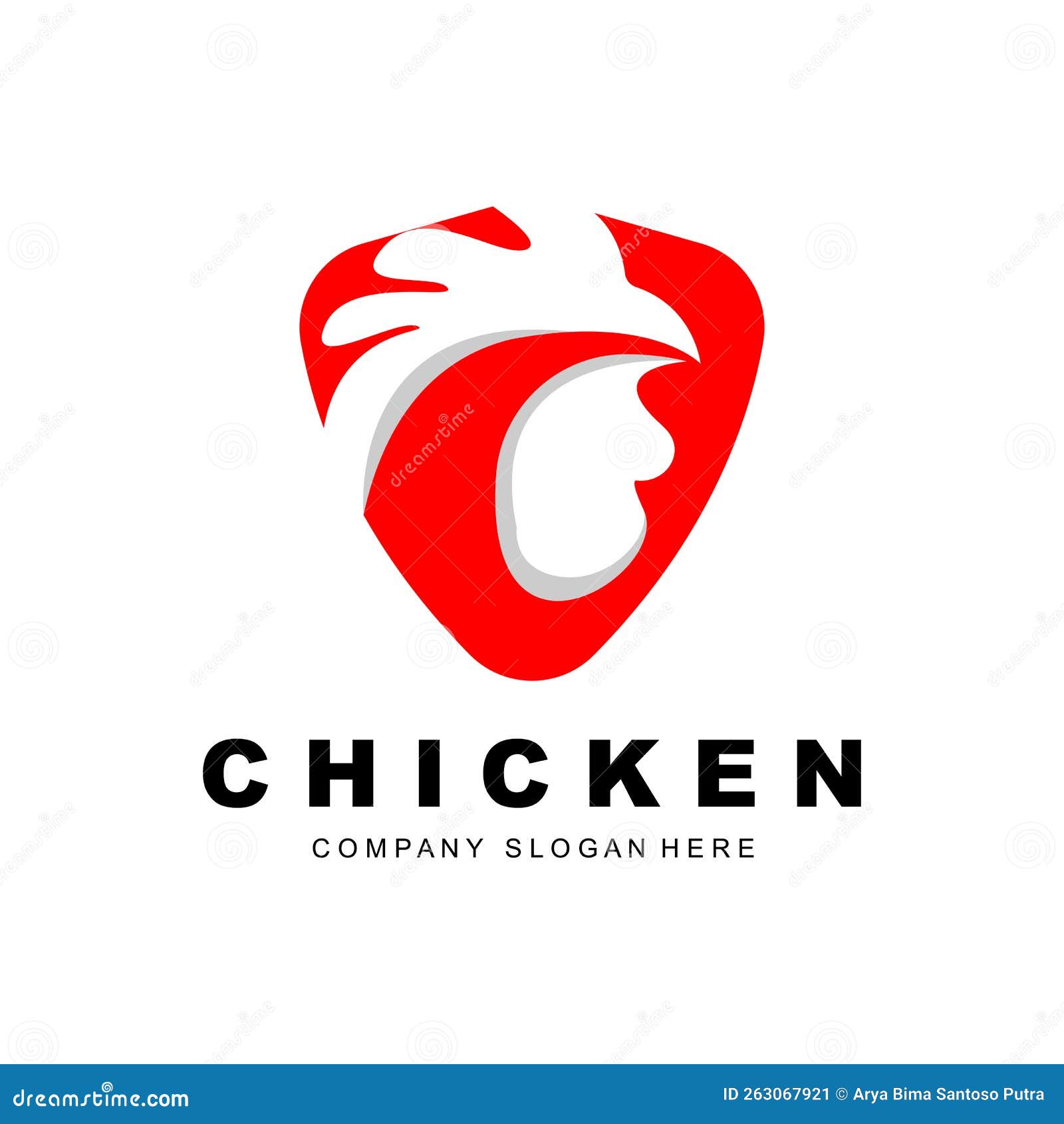 Chicken Logo, Farm Animal Vector, Design for Chicken Farm, Fried ...