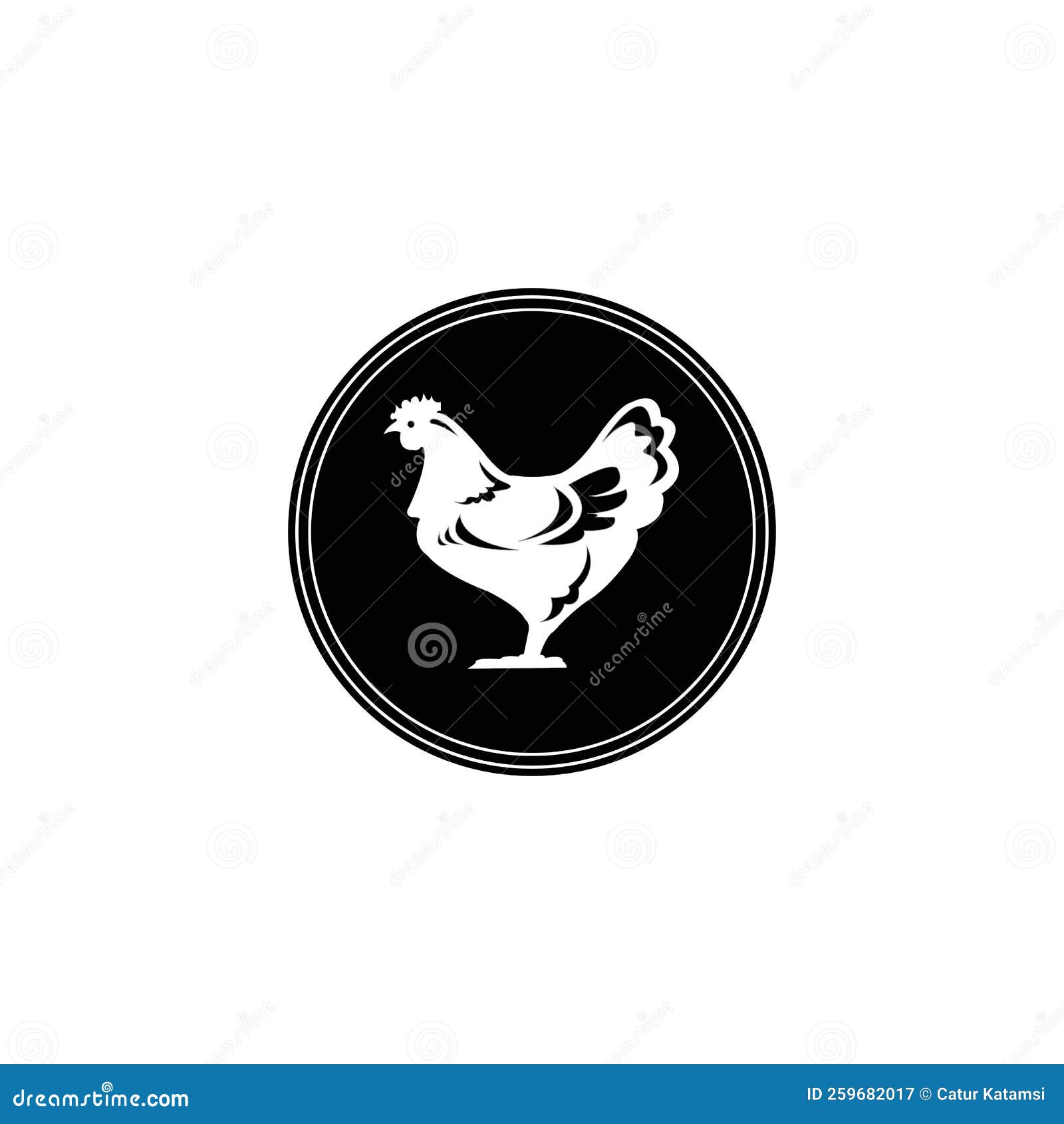 Chicken logo icon vector stock illustration. Illustration of outline ...