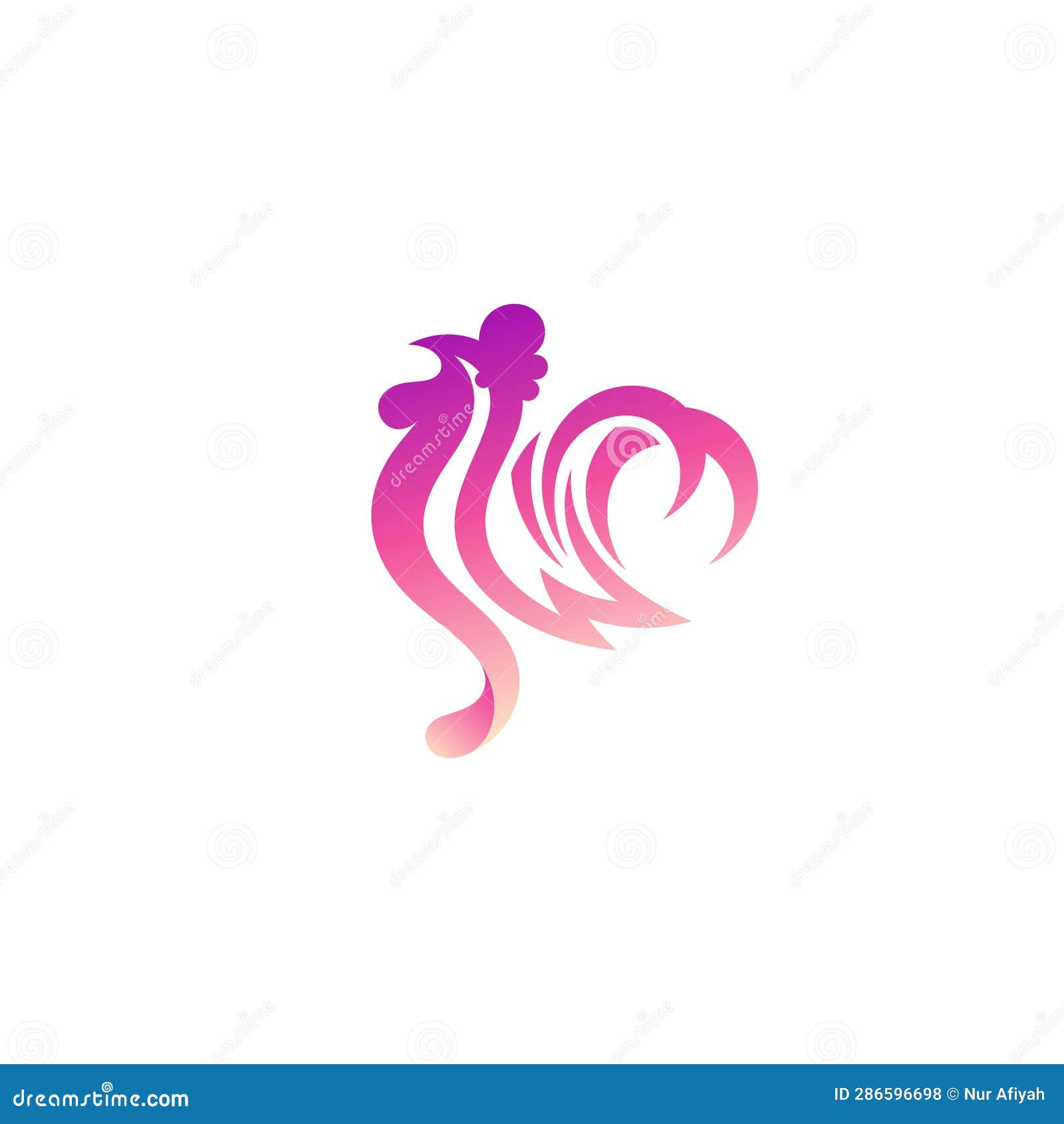 Chicken Logo with Red Color, Design Template Stock Vector ...