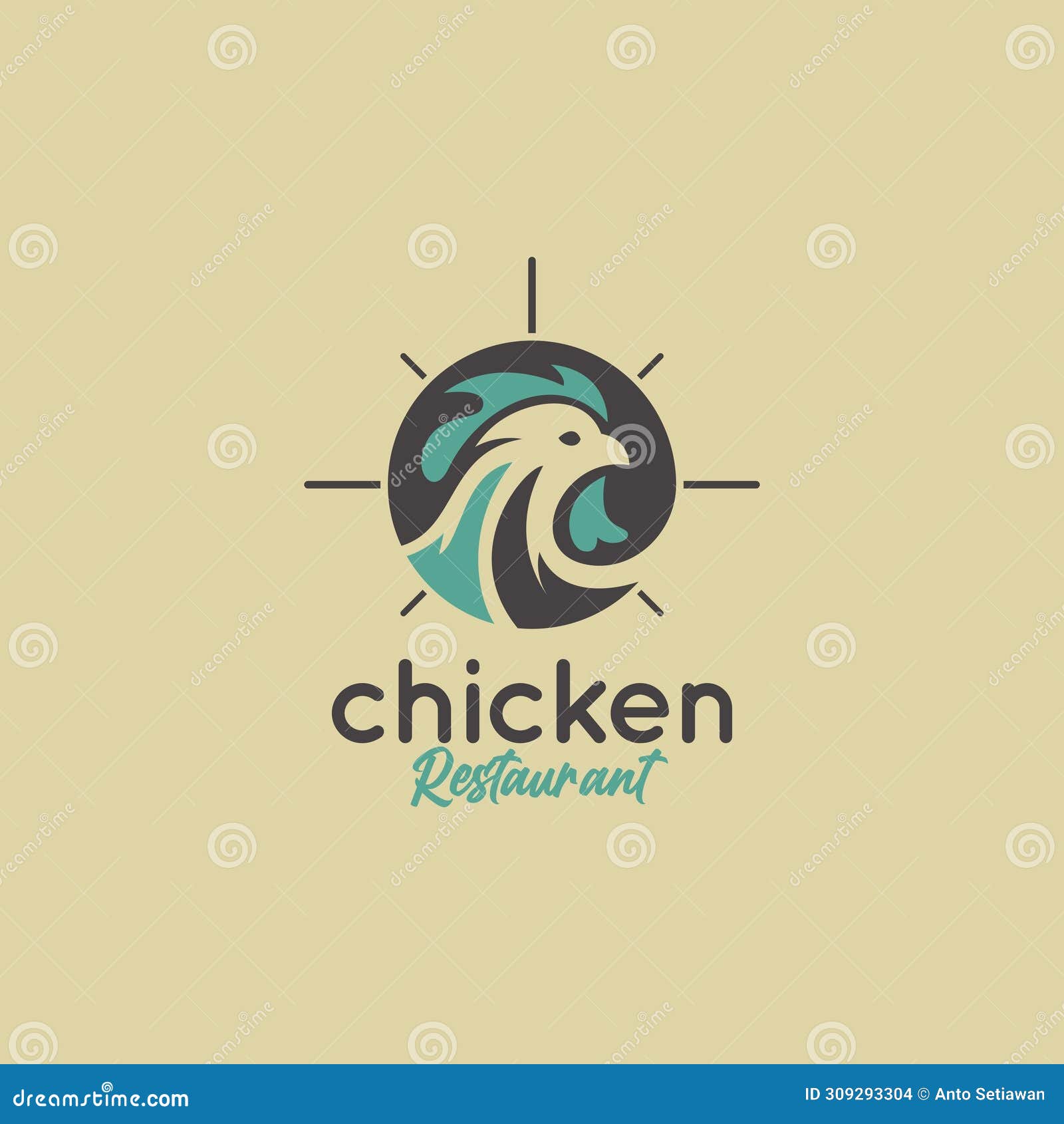 Chicken Logo Simple. Rooster Logo Stock Vector - Illustration of ...