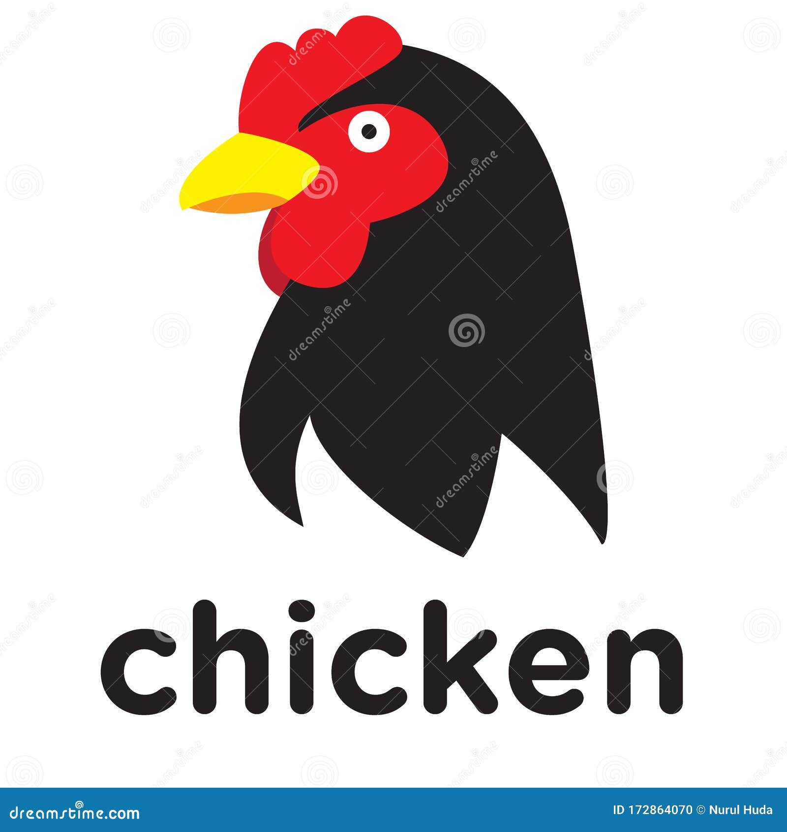 Chicken Logo Vector Design Modern Stock Vector - Illustration of ...